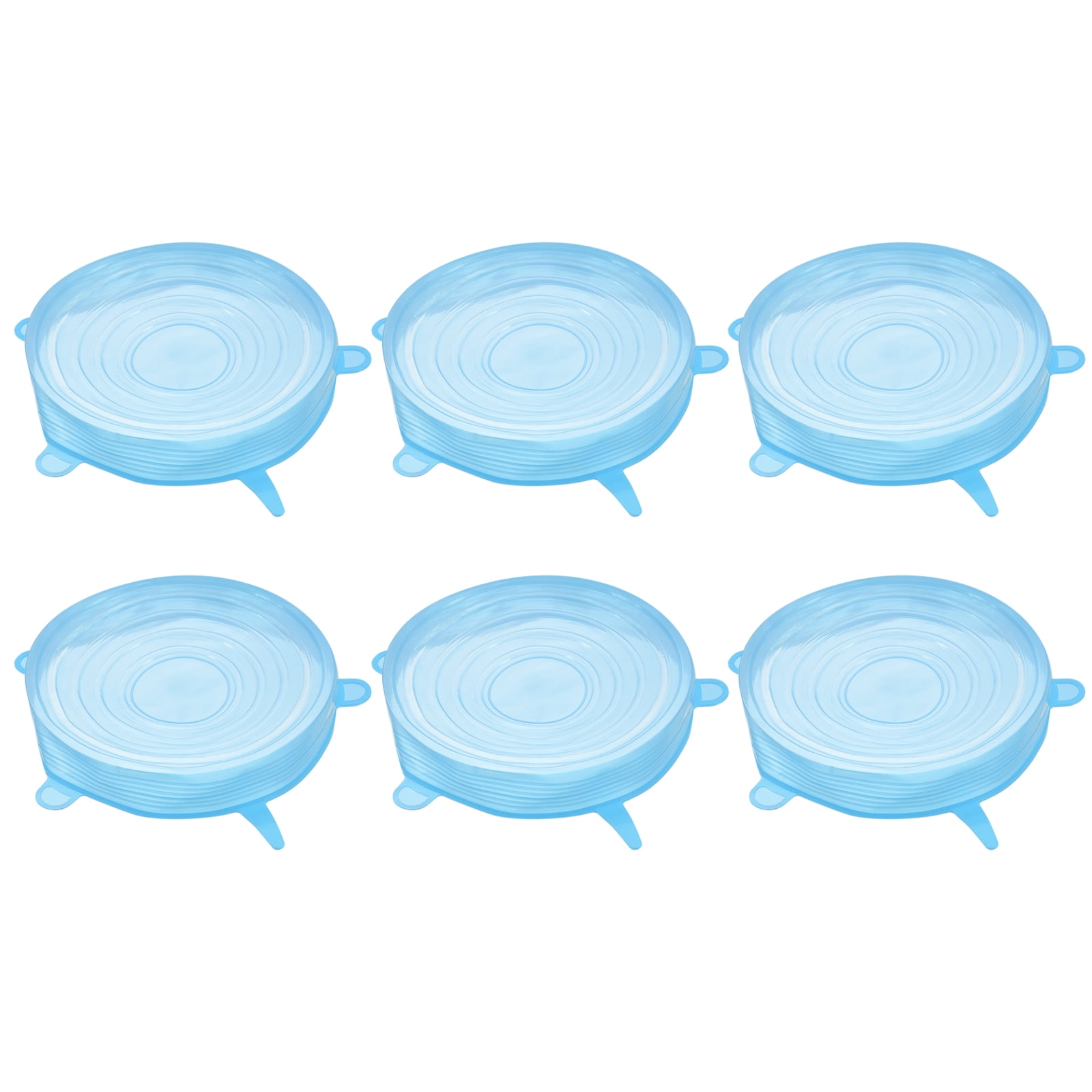 Unique Bargains Silicone Stretch Lids, 6Pack 5.71' Round Container Lid ...