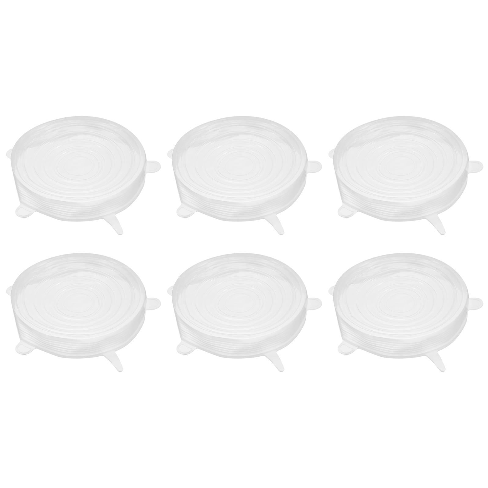 Unique Bargains Silicone Stretch Lids, 6Pack 5.71' Round Container Lid ...