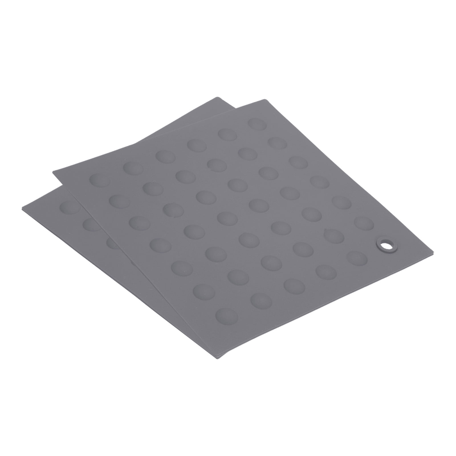 Unique Bargains Silicone Trivet Mats 2pcs, Square Dots Hot Pan Pads ...