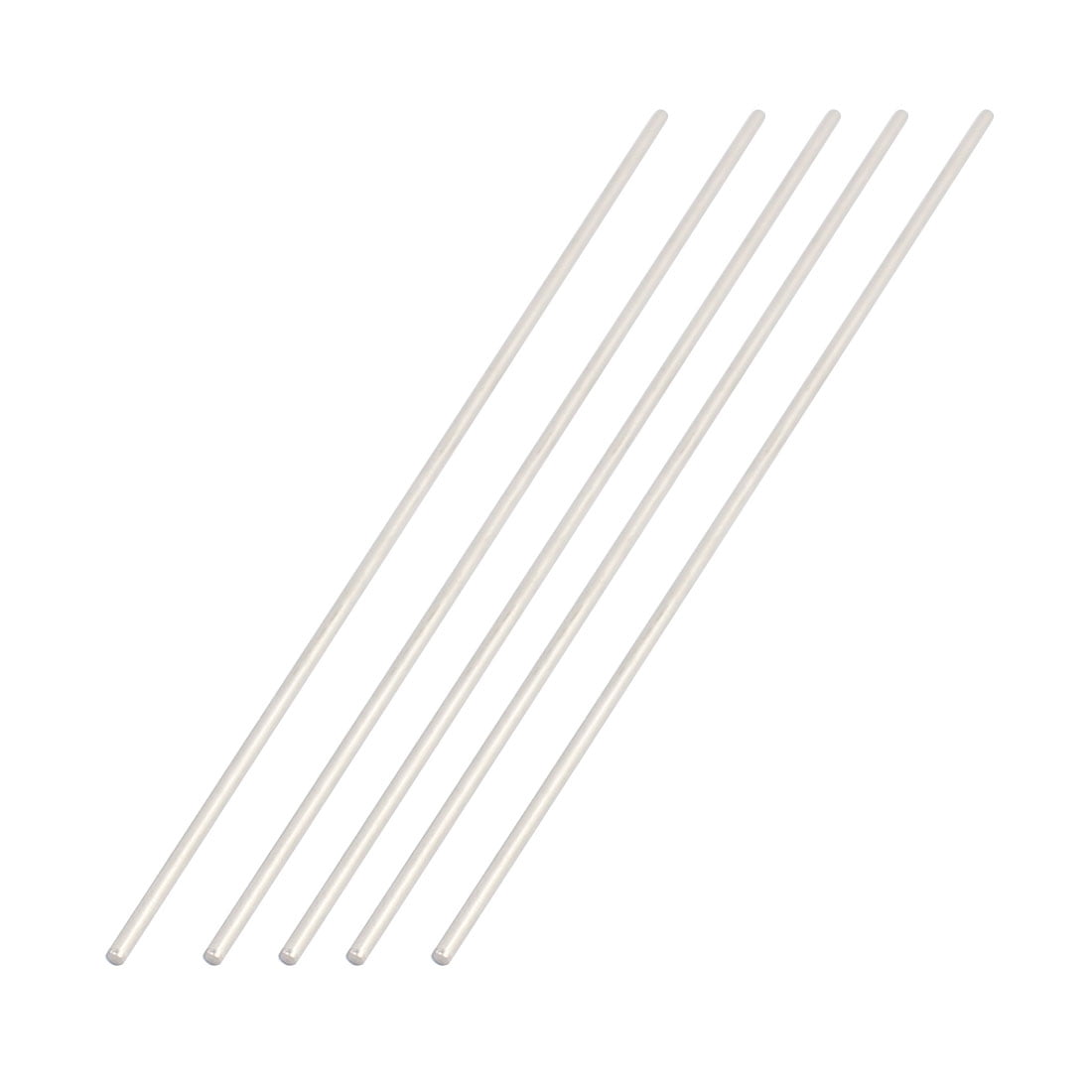 Unique Bargains Silver Tone 2mm x 130mm Stainless Steel Straight Round ...