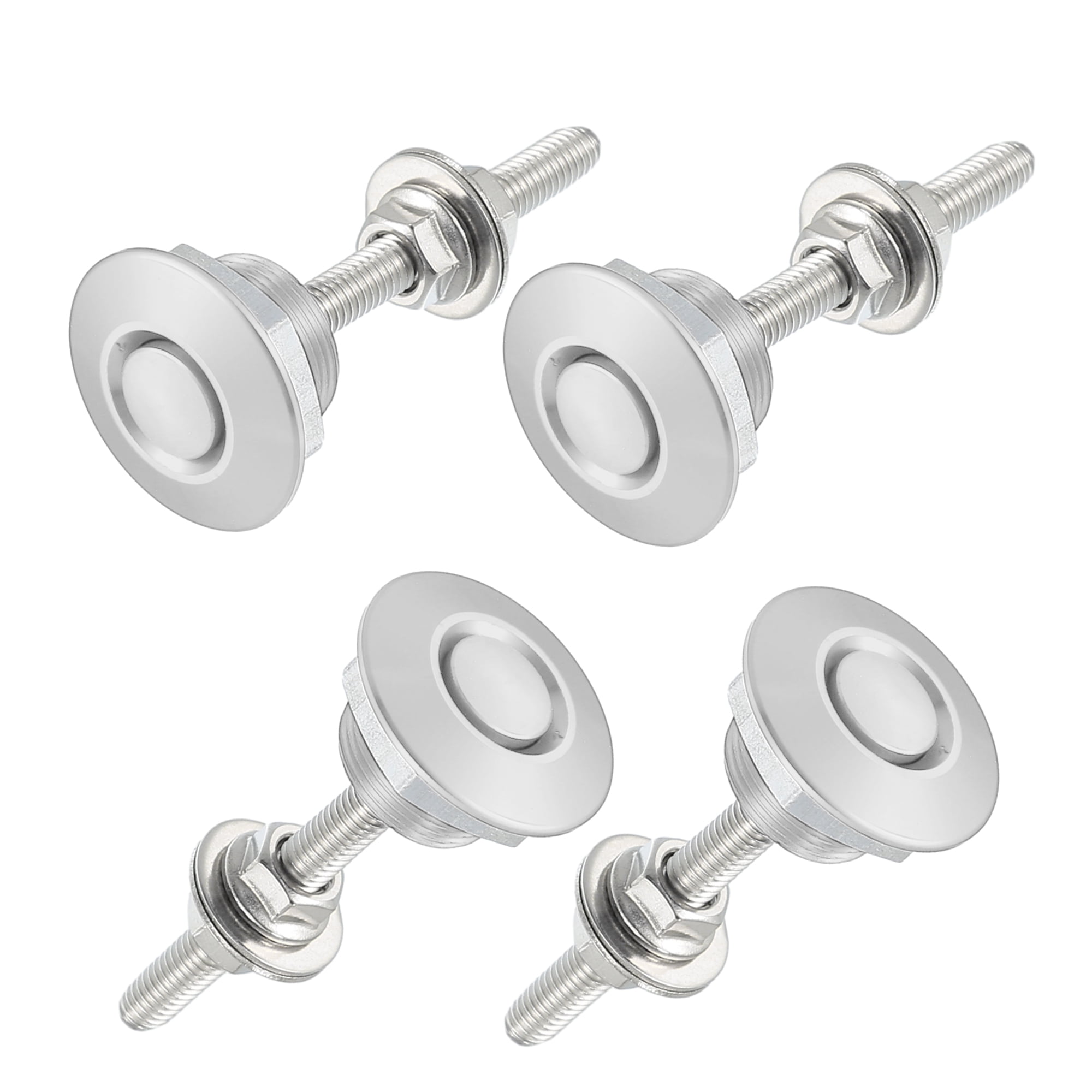 Unique Bargains Silver Tone Bumper Quick Release Lock Latch Aluminum ...