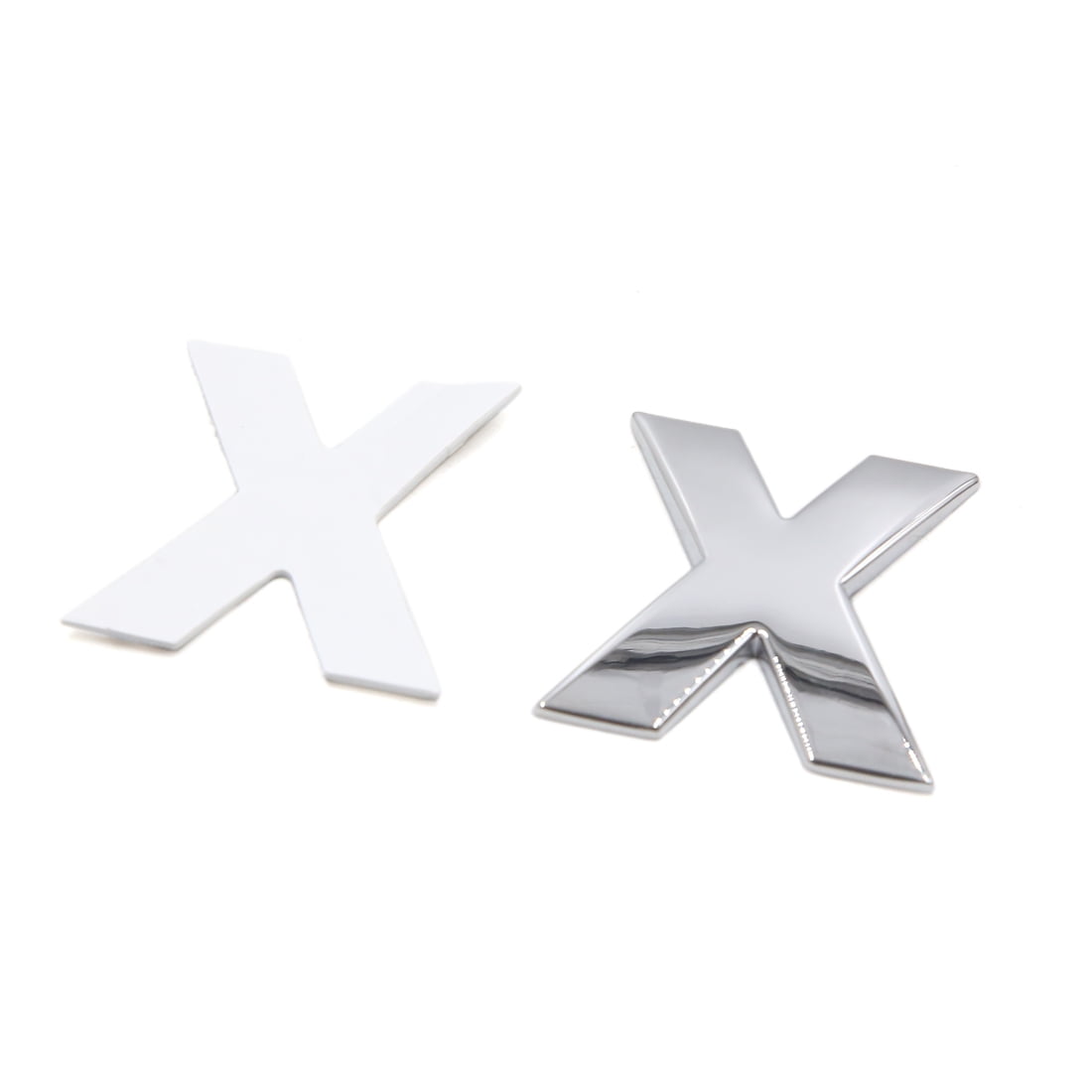 Unique Bargains Silver Tone Metal X Letter Shaped Alphabet Sticker ...