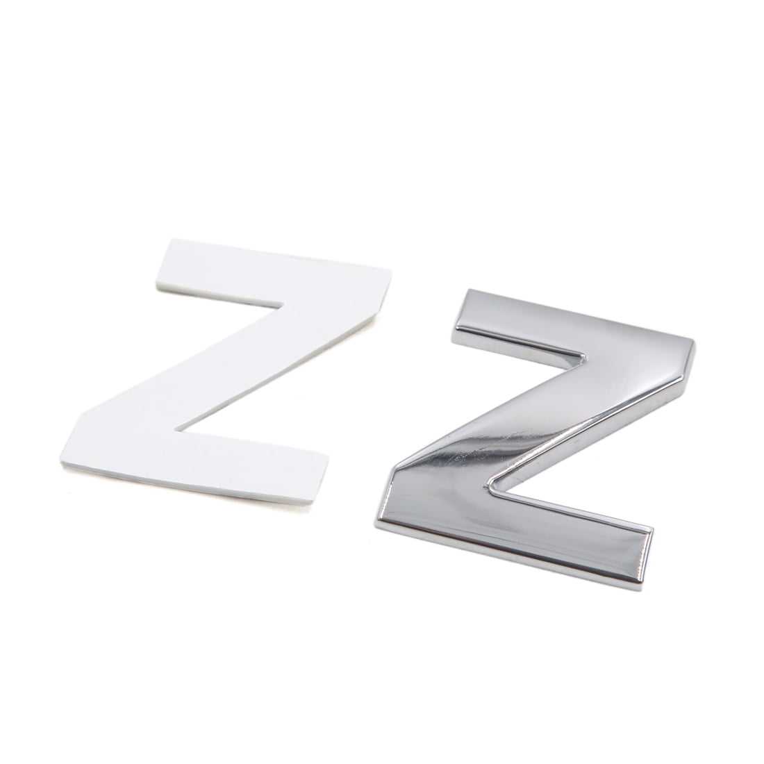 Unique Bargains Silver Tone Metal Z Letter Shaped Alphabet Sticker ...