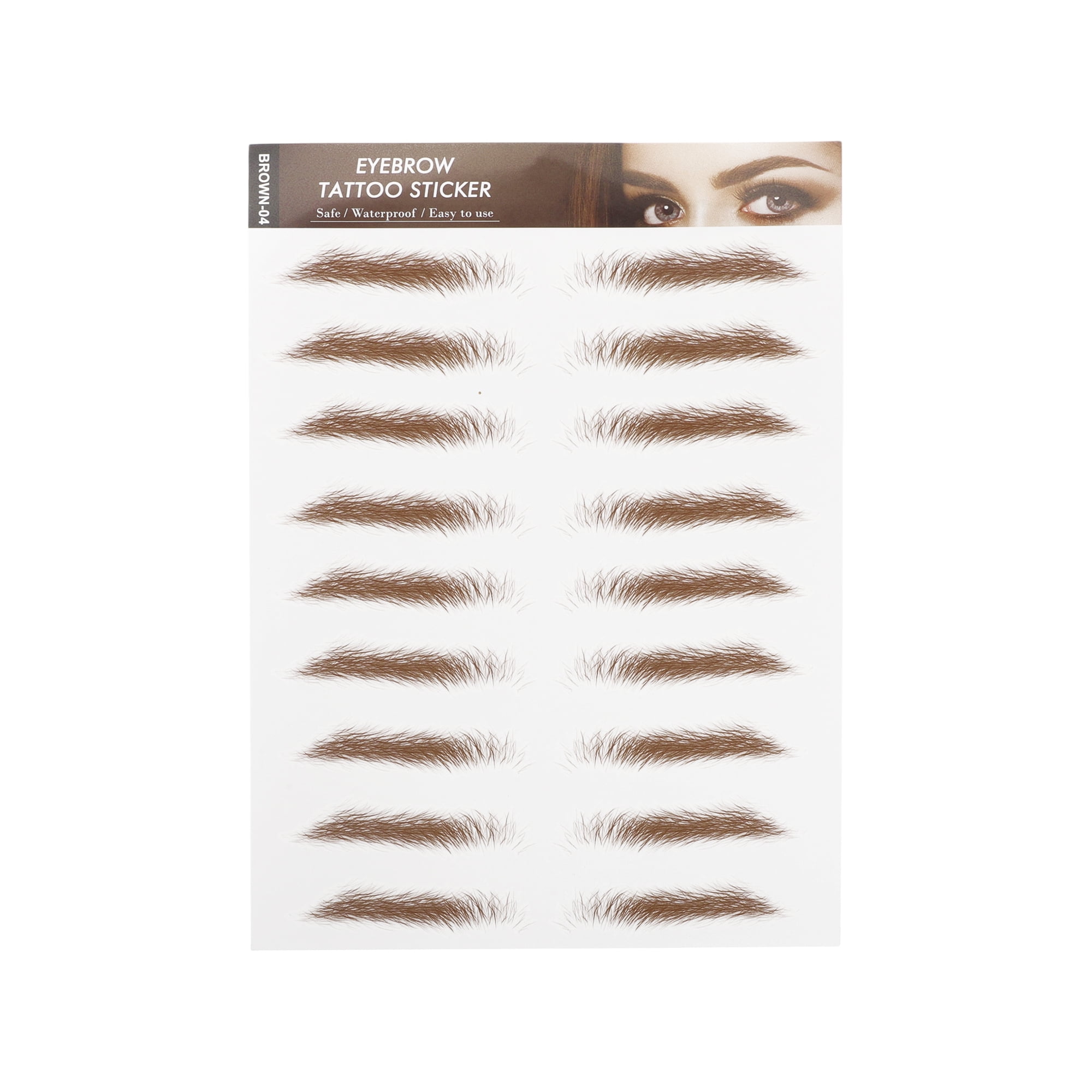 Unique Bargains Simulation Eyebrow Tattoo for Women 1 Pc Thick-rooted ...