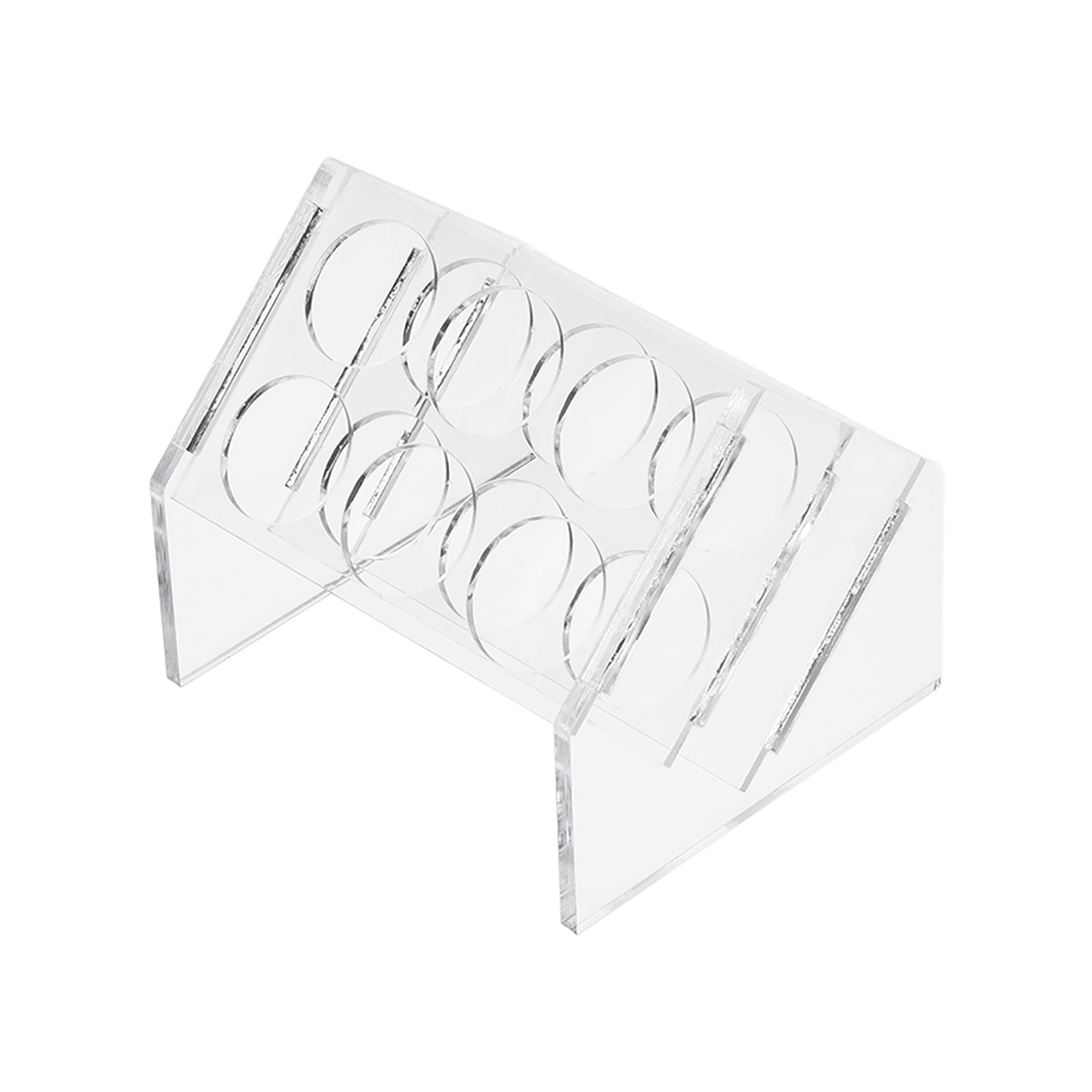 Unique Bargains Slant Rack Acrylic Test Tube Holder 6-Well for 50ml ...