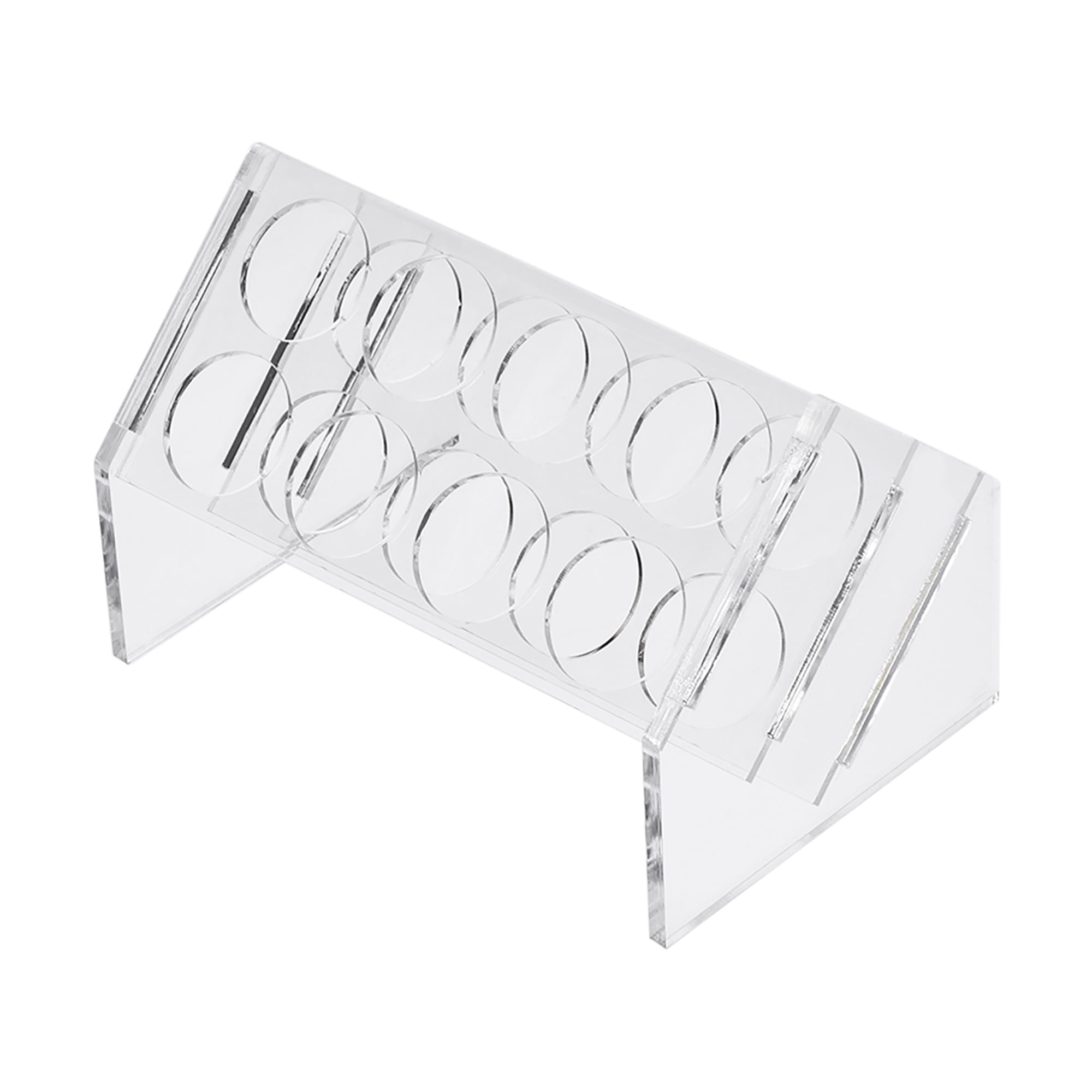 Unique Bargains Slant Rack Acrylic Test Tube Holder 8-Well for 50ml ...