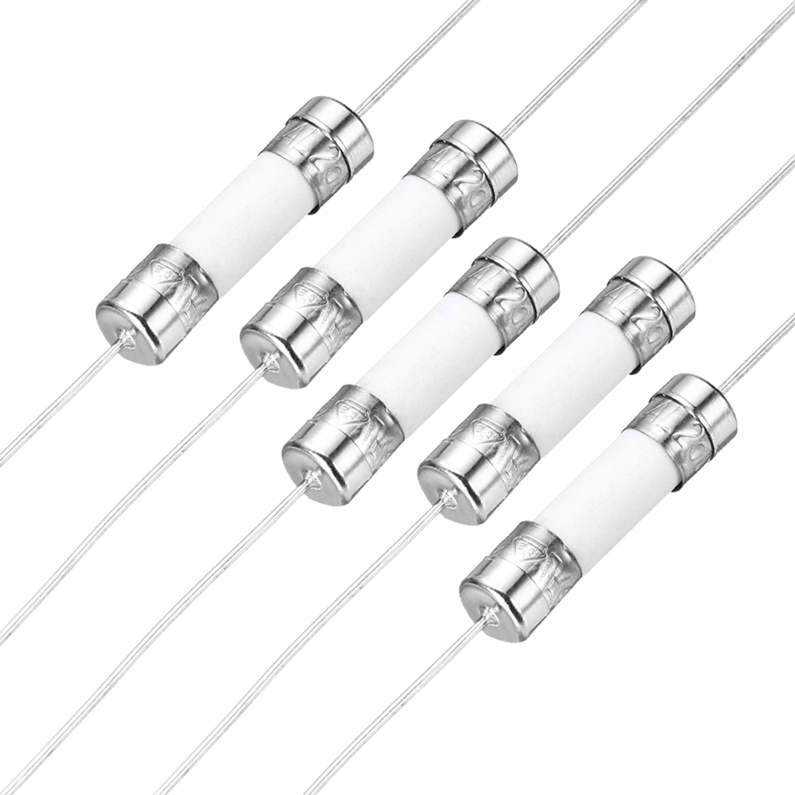 Unique Bargains Slow Blow Fuse Time Delay Wire Ceramic Fuses 5mm x 20mm ...