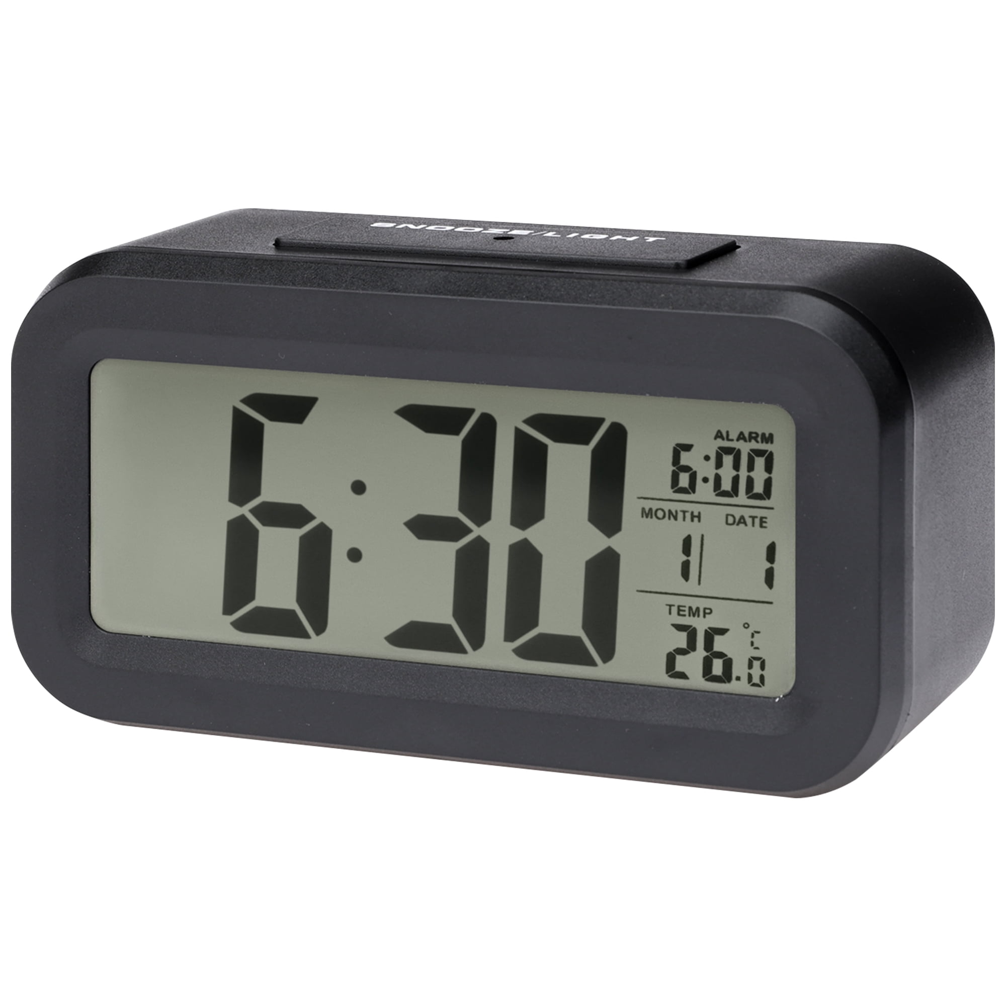Unique Bargains Small Digital Alarm Clock for Bedroom for Deep Sleepers ...