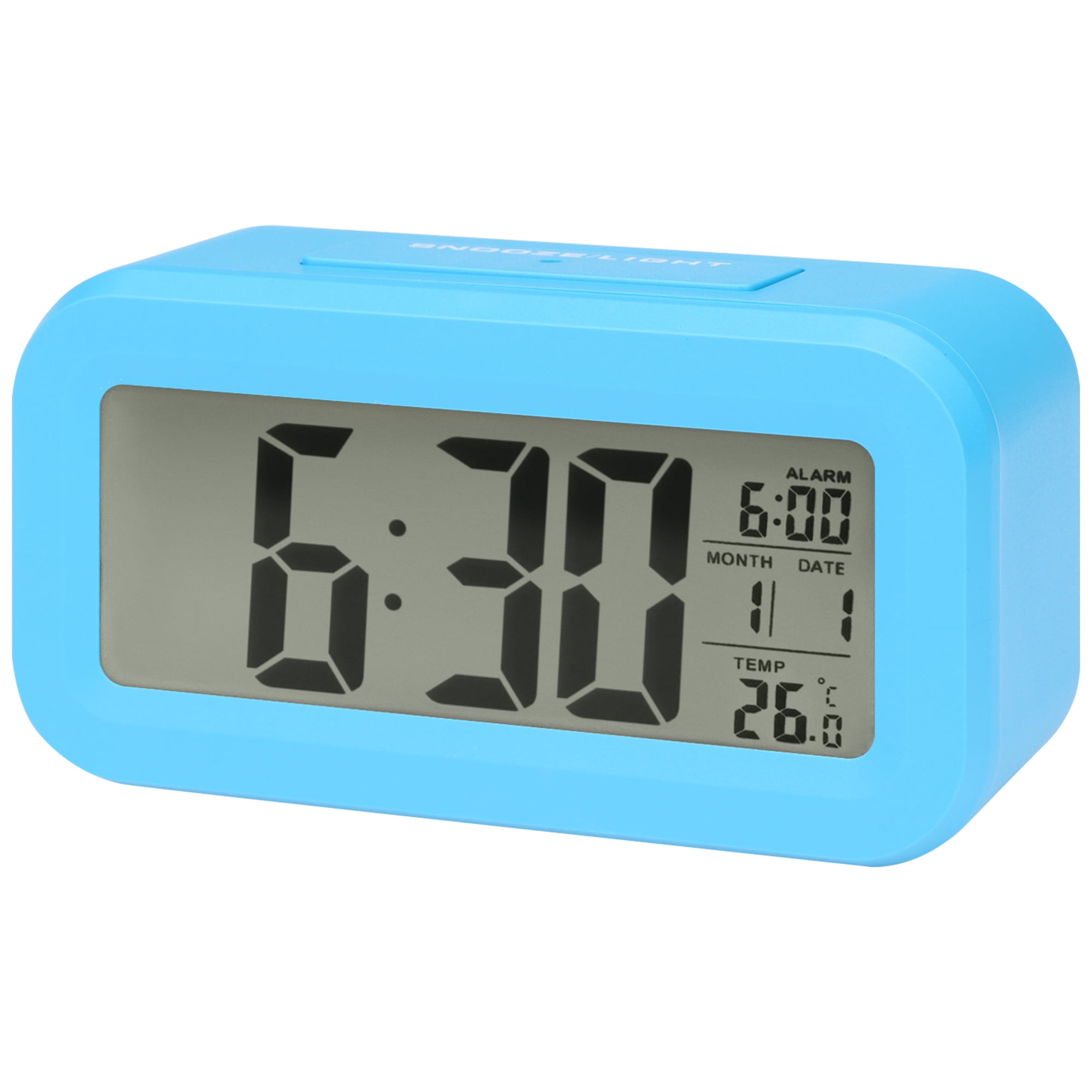 Unique Bargains Small Digital Alarm Clock for Bedroom for Deep Sleepers ...