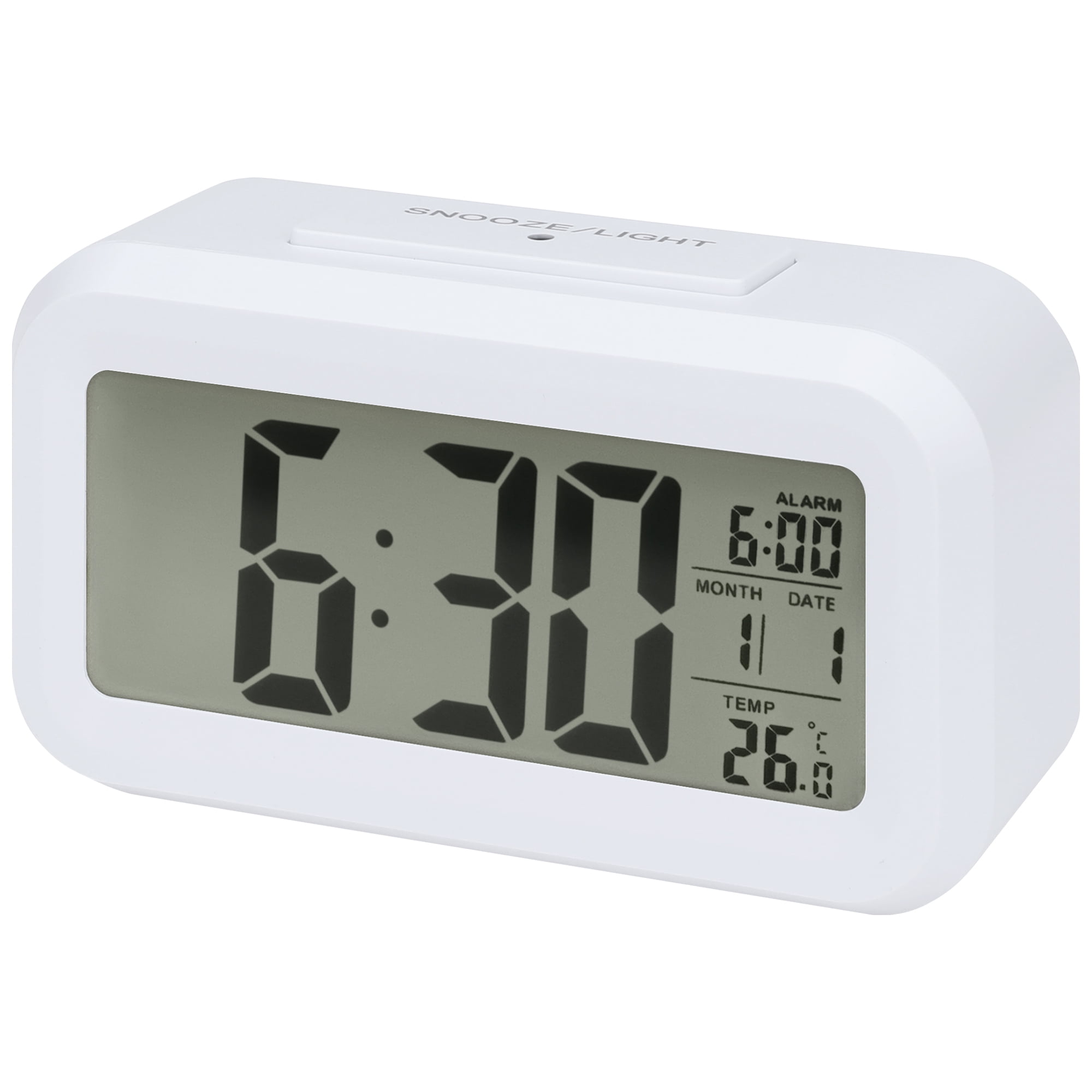 Unique Bargains Small Digital Alarm Clock for Bedroom for Deep Sleepers ...