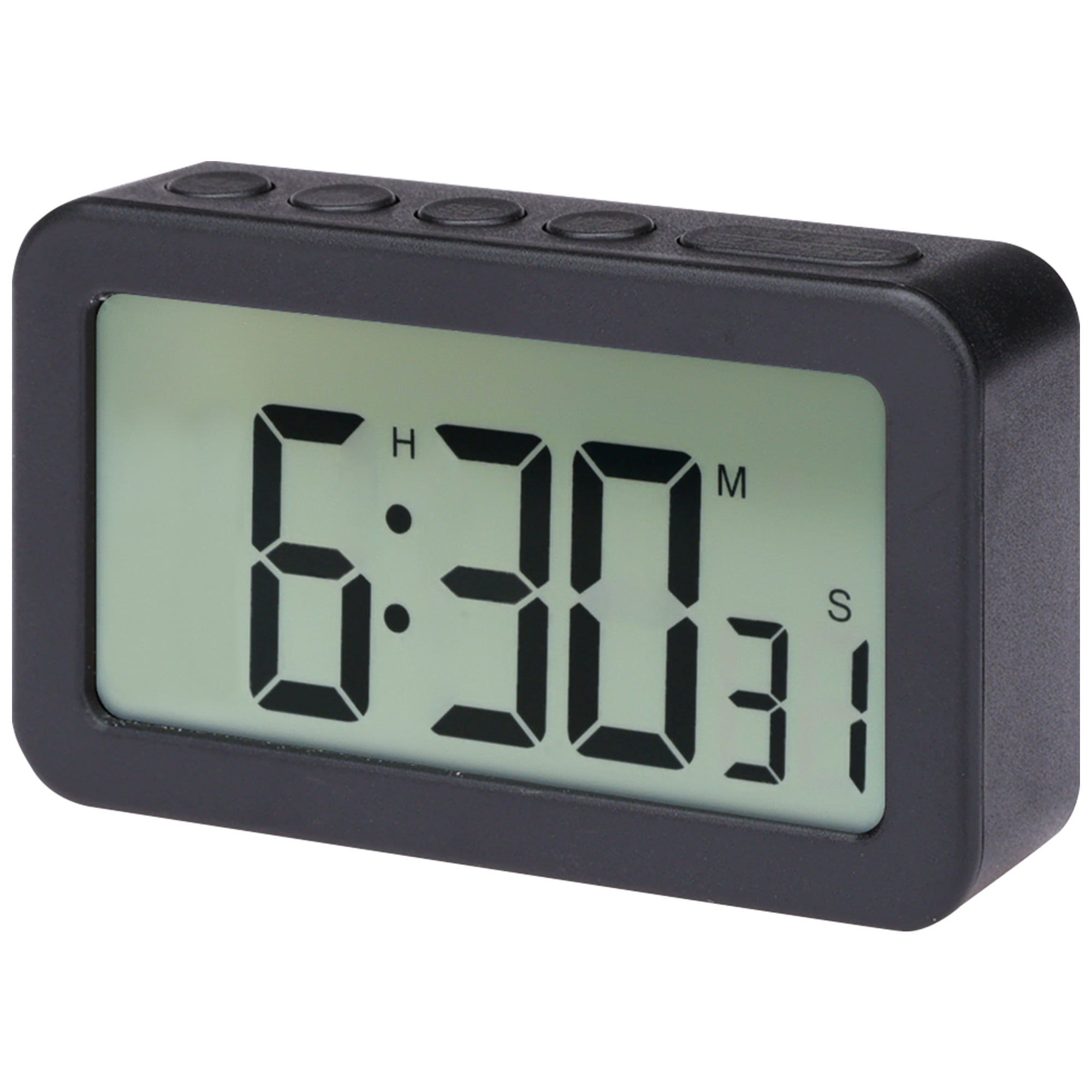 Unique Bargains Small Loud Alarm Clock Battery Operated Desk Clock ...