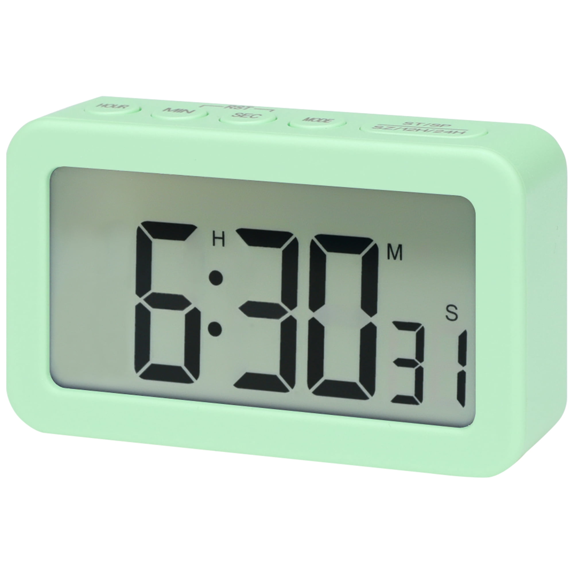 Unique Bargains Small Loud Alarm Clock Battery Operated Desk Clock ...