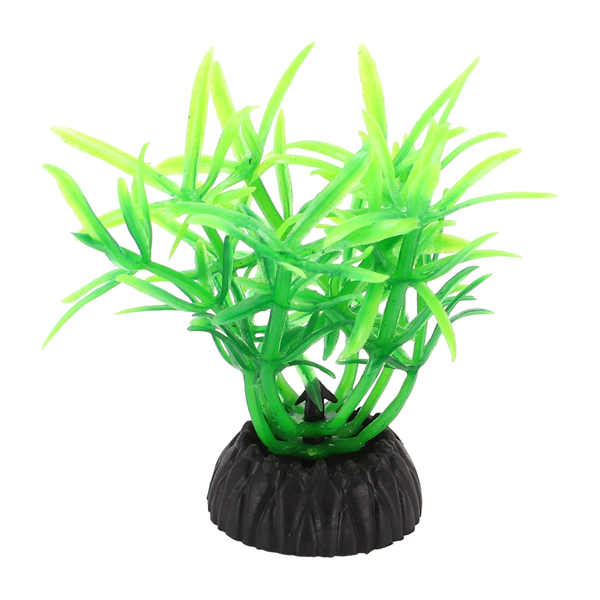 Unique Bargains Small Plastic Aquarium Plants Fish Tank Accessories ...