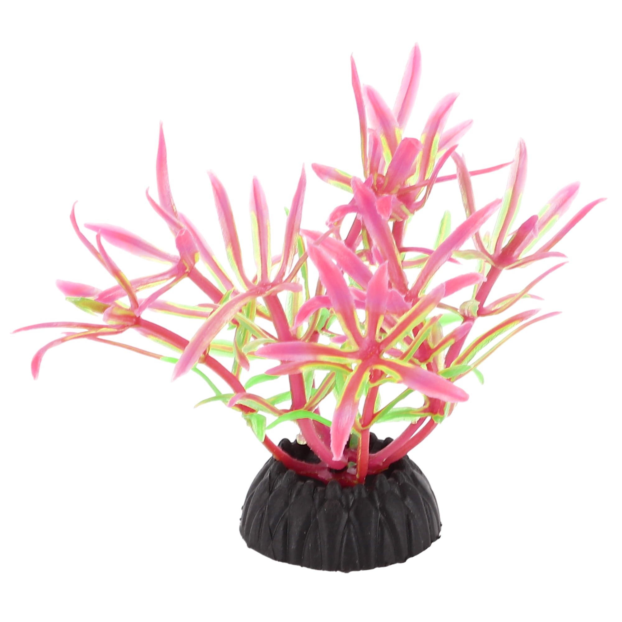 Unique Bargains Small Plastic Aquarium Plants Fish Tank Accessories ...
