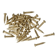 Uxcell 80 Pack Small Tiny Nails 1.2x20mm(DxL) Tiny Brass Nails Hardware ...
