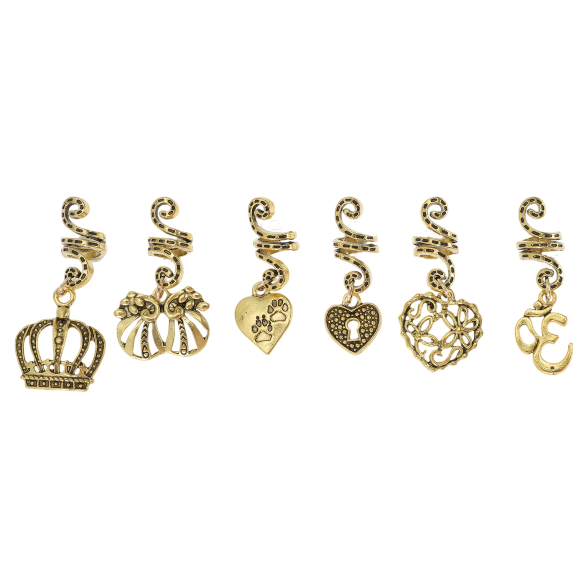 Unique Bargains Snake-shaped Leaves Hair Cuffs Dreadlock 6 Pcs [Snake ...