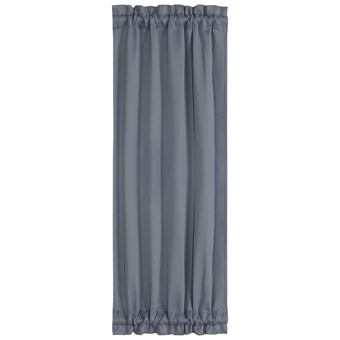 Unique Bargains Solid Window French Door Curtain Panel Dark Gray 25" x ...