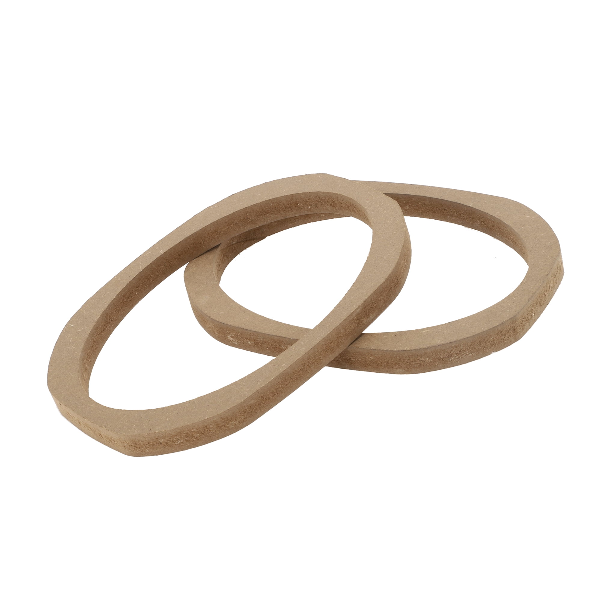 Unique Bargains Speaker Spacer Ring Adator for 6" x 9" Brown Wood 2 Pcs ...