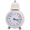 Unique Bargains Spherical Alarm Clock with Single Bell Design White 3.3 ...