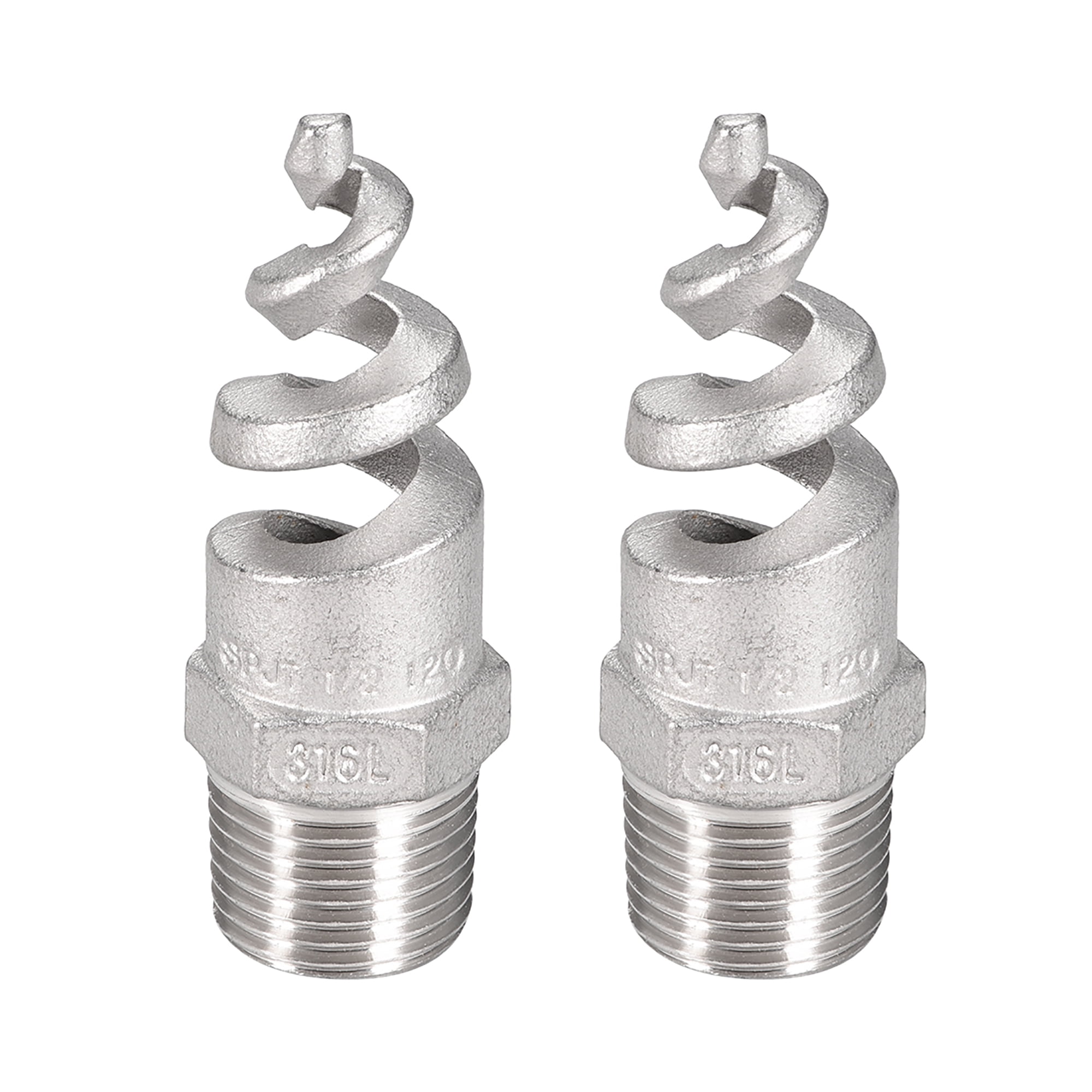 Unique Bargains Spiral Cone Atomization Nozzle, 1/2 BSPT 316 Stainless ...
