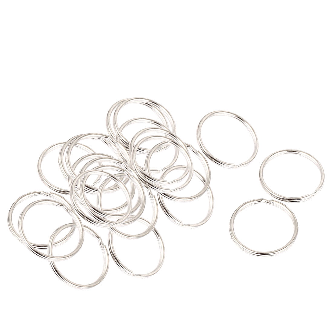 Unique Bargains Split Key Ring Chain Keyring Keychain Loop 35mm x 2mm ...