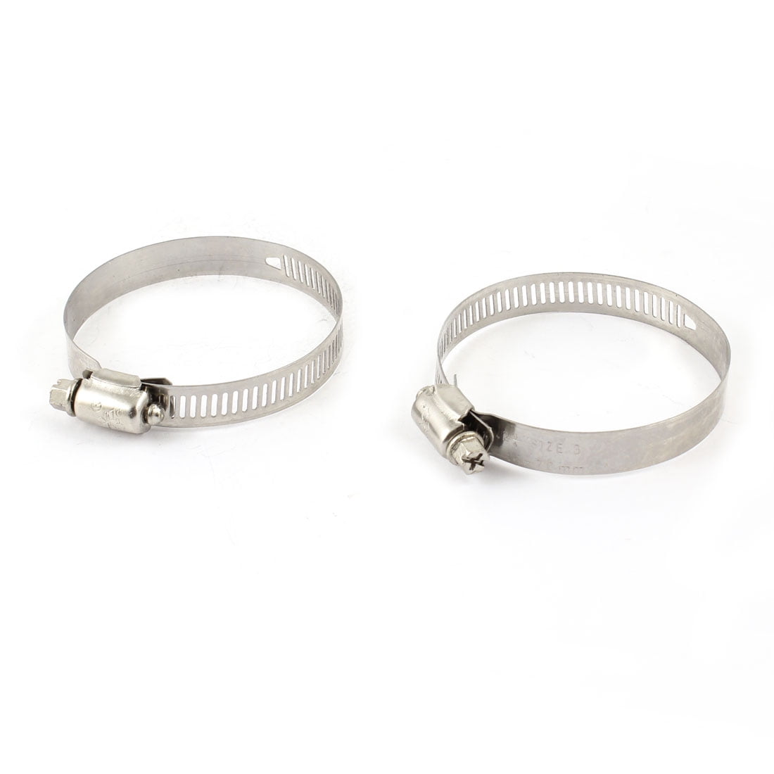 Unique Bargains Stainless Steel 46mm to 70mm Hose Pipe Clamps Clips ...