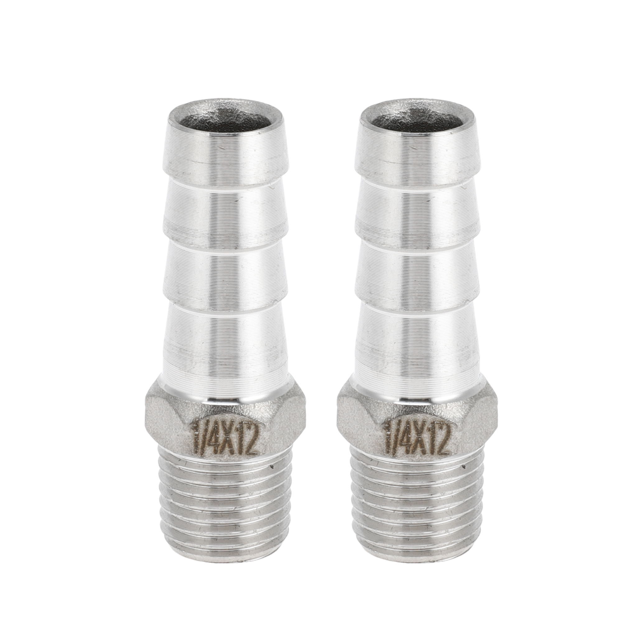 Unique Bargains Stainless Steel Barb Fittings, 15/32" Barb 1/4 BSPT ...
