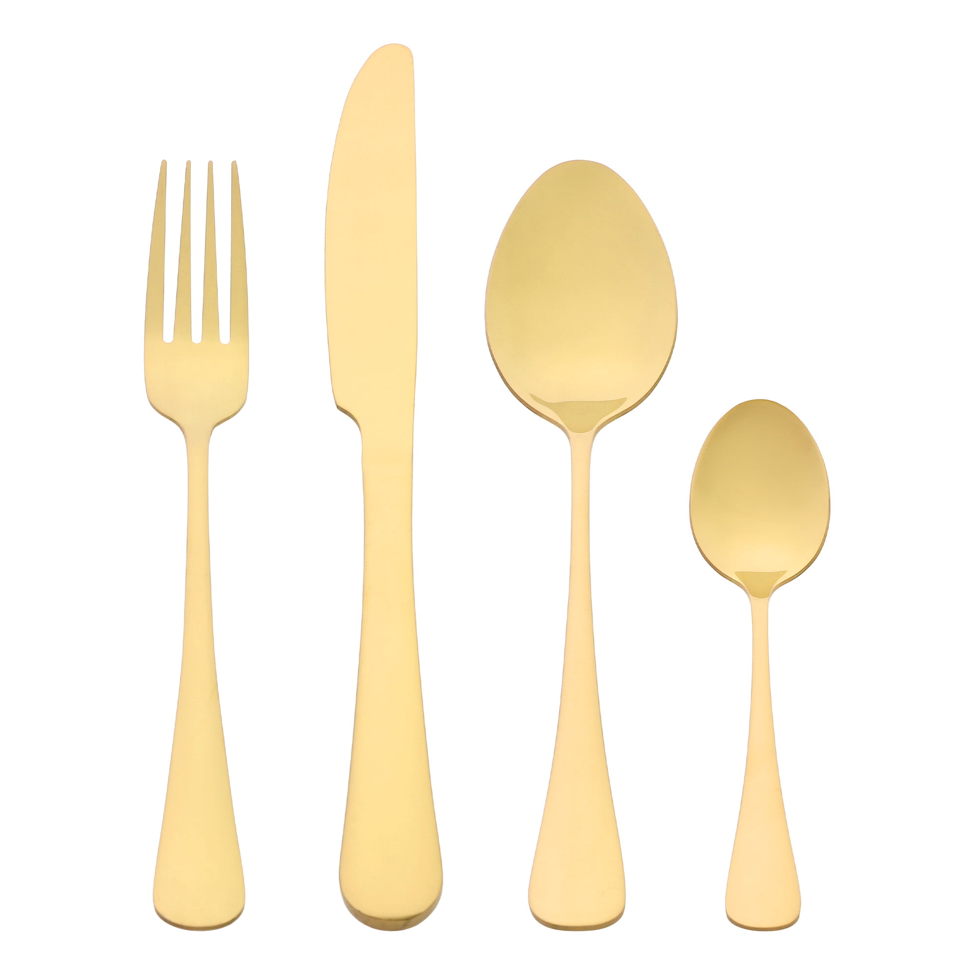 Unique Bargains Stainless Steel Flatware Set for Kitchen and Dining ...