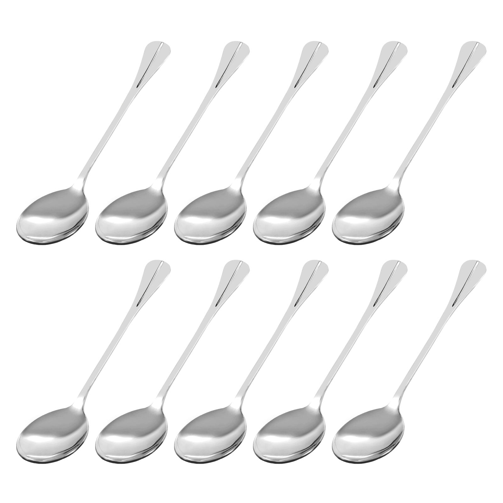 Unique Bargains Stainless Steel Spoons Set of 10, Rust-Resistant ...