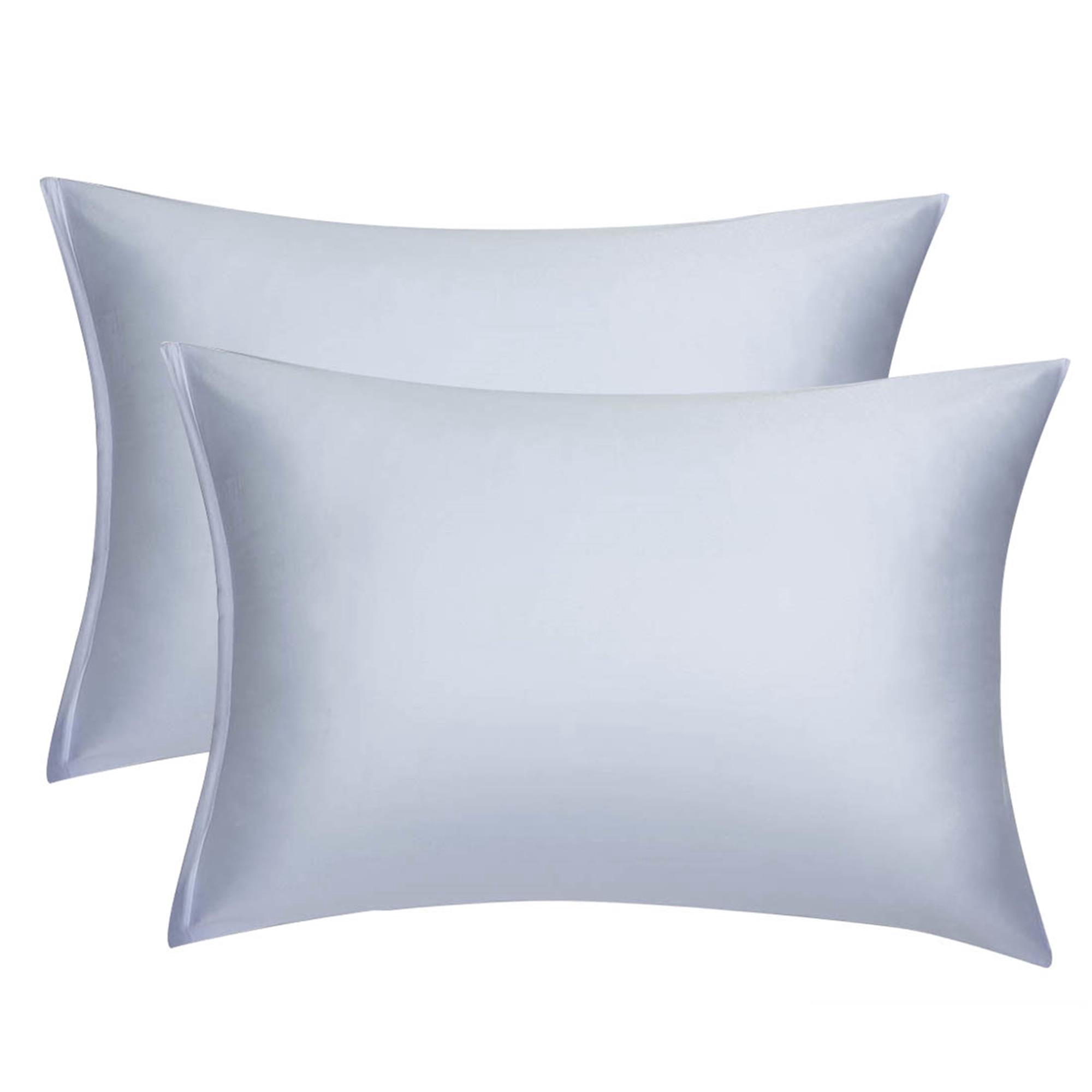 Unique Bargains Standard Size Silky Satin Zipper Pillowcases Set of 2 ...