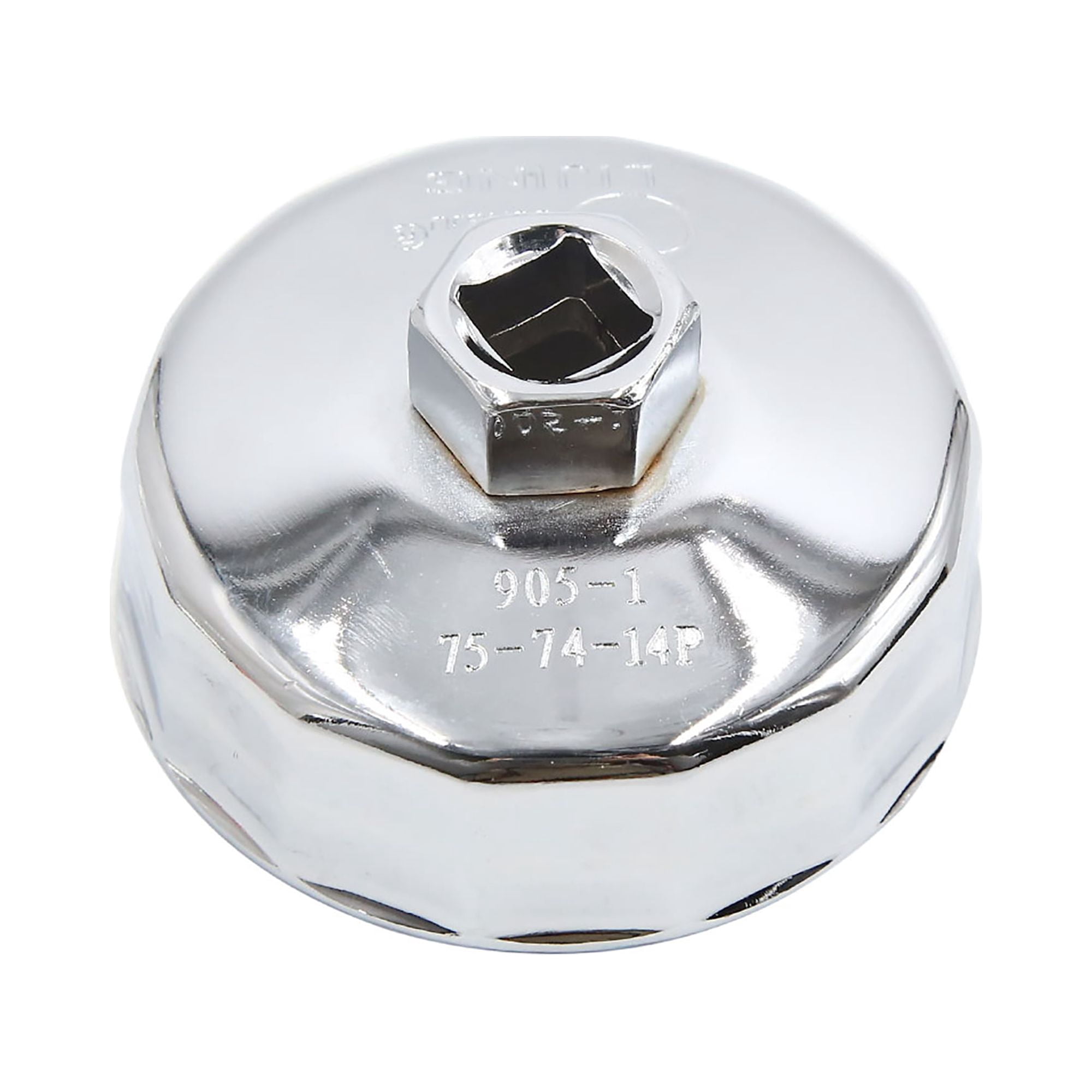 Unique Bargains Steel 74-75mm Inner Dia 14 Flutes Car Oil Filter Cap ...
