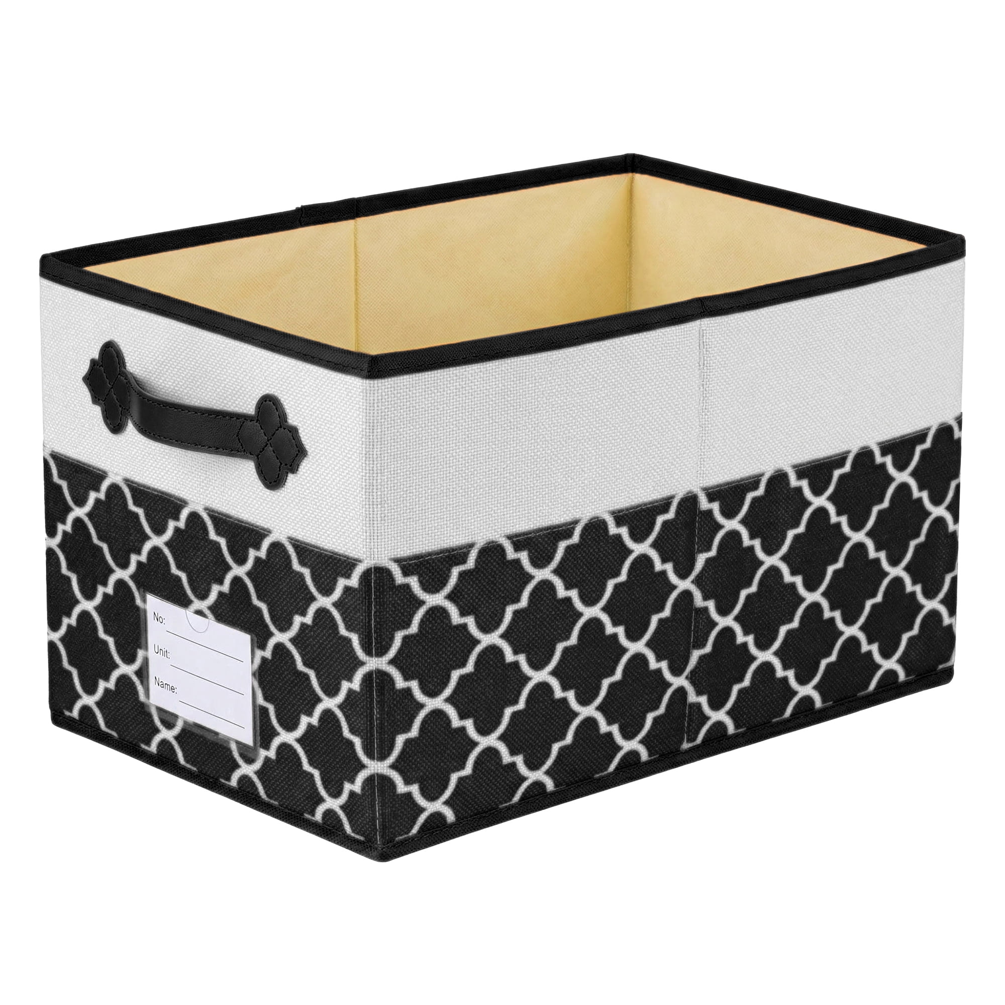 Unique Bargains Storage Basket with Handle for Organizing Objects Black ...