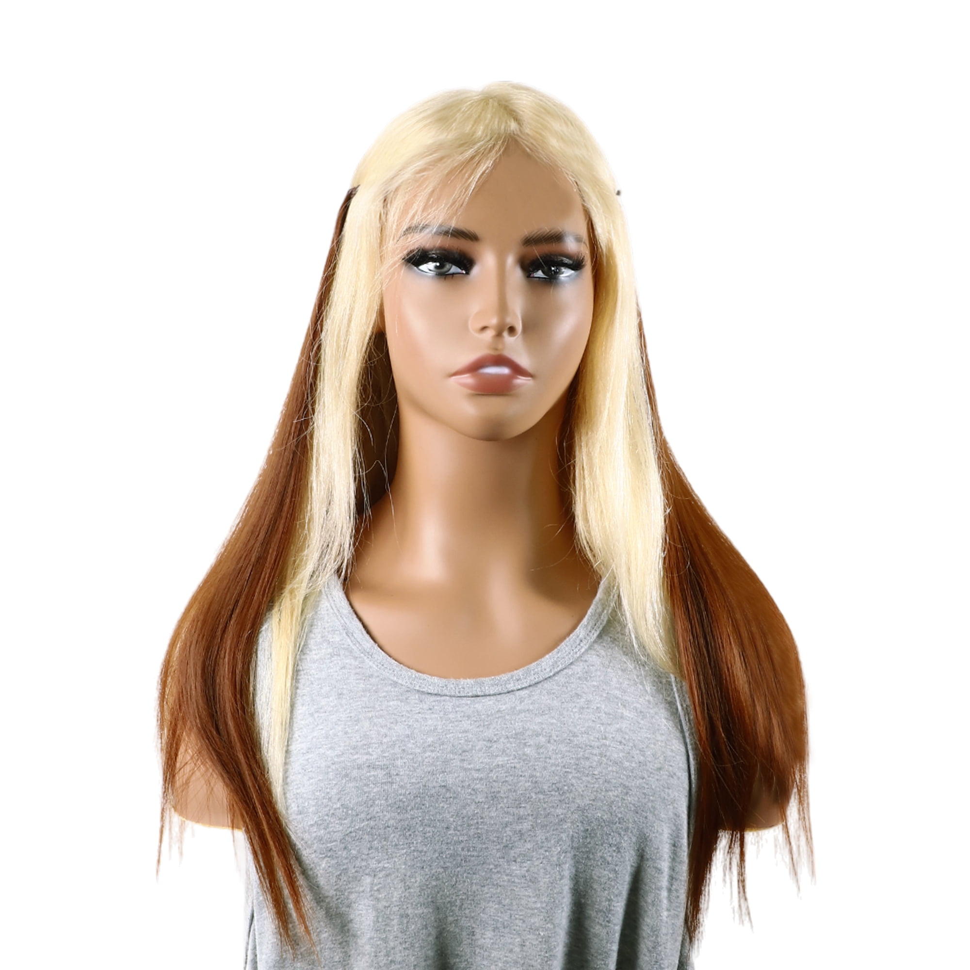 Unique Bargains Straight Long Hair Hair Extensions High Temperature ...