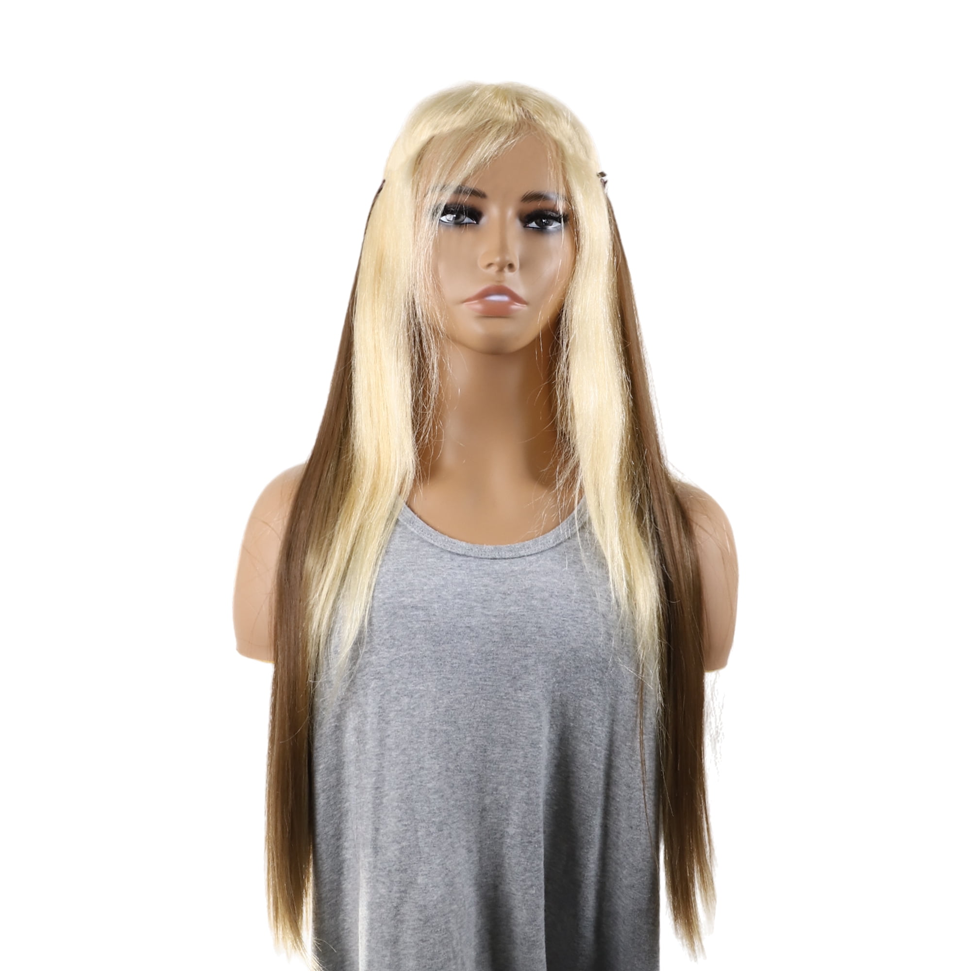 Unique Bargains Straight Long Hair Hair Extensions High Temperature ...