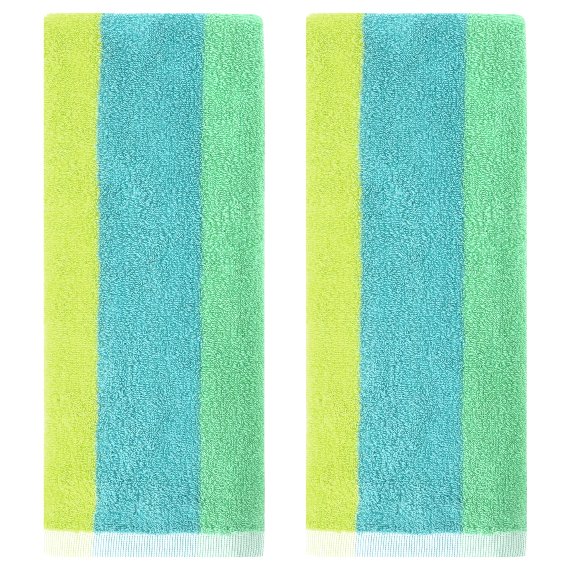 Unique Bargains Striped Hand Towels Absorbent Soft Towel for Kitchen ...