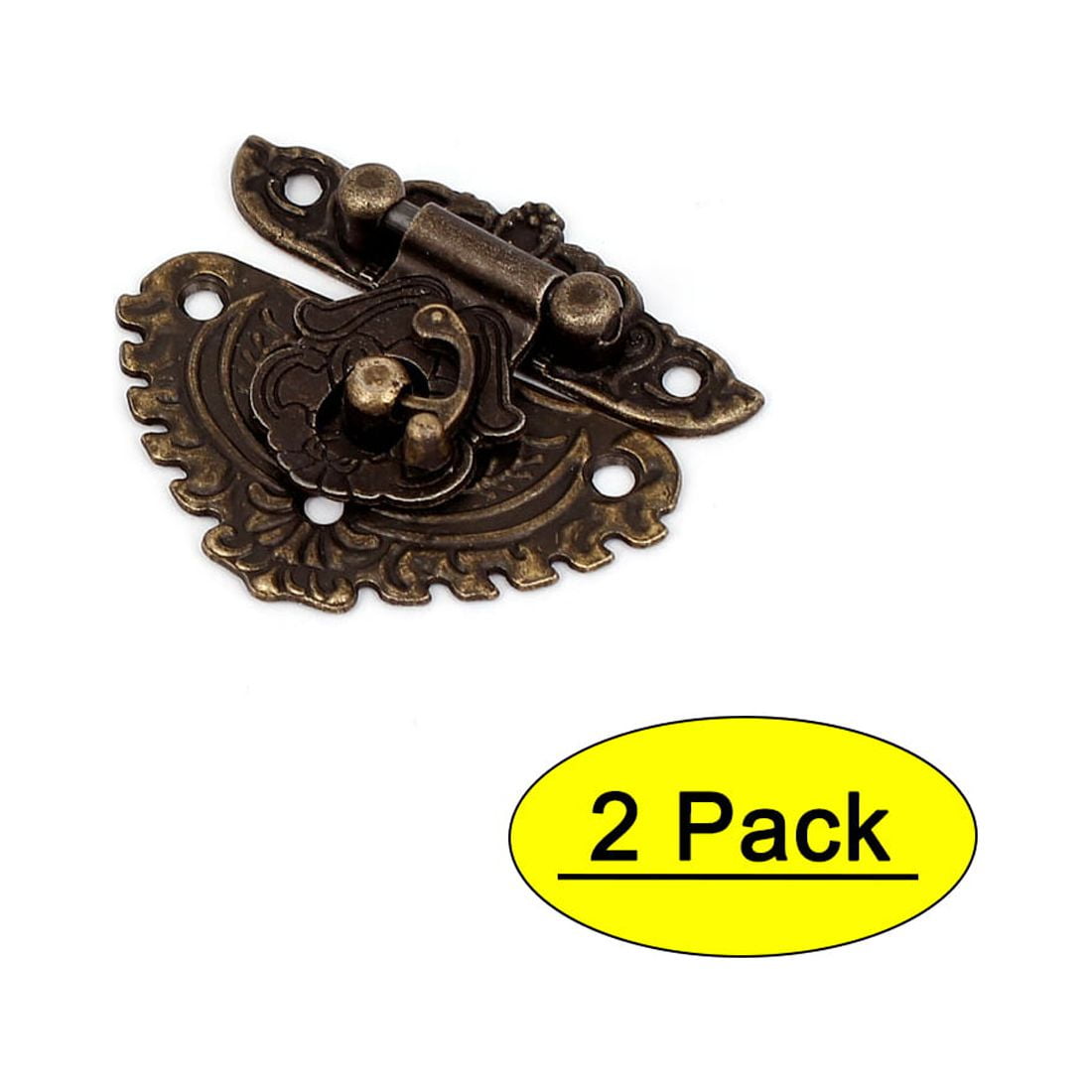 Unique Bargains Style Wooden Case Box Clasp Closure Hasp Latch Bronze ...