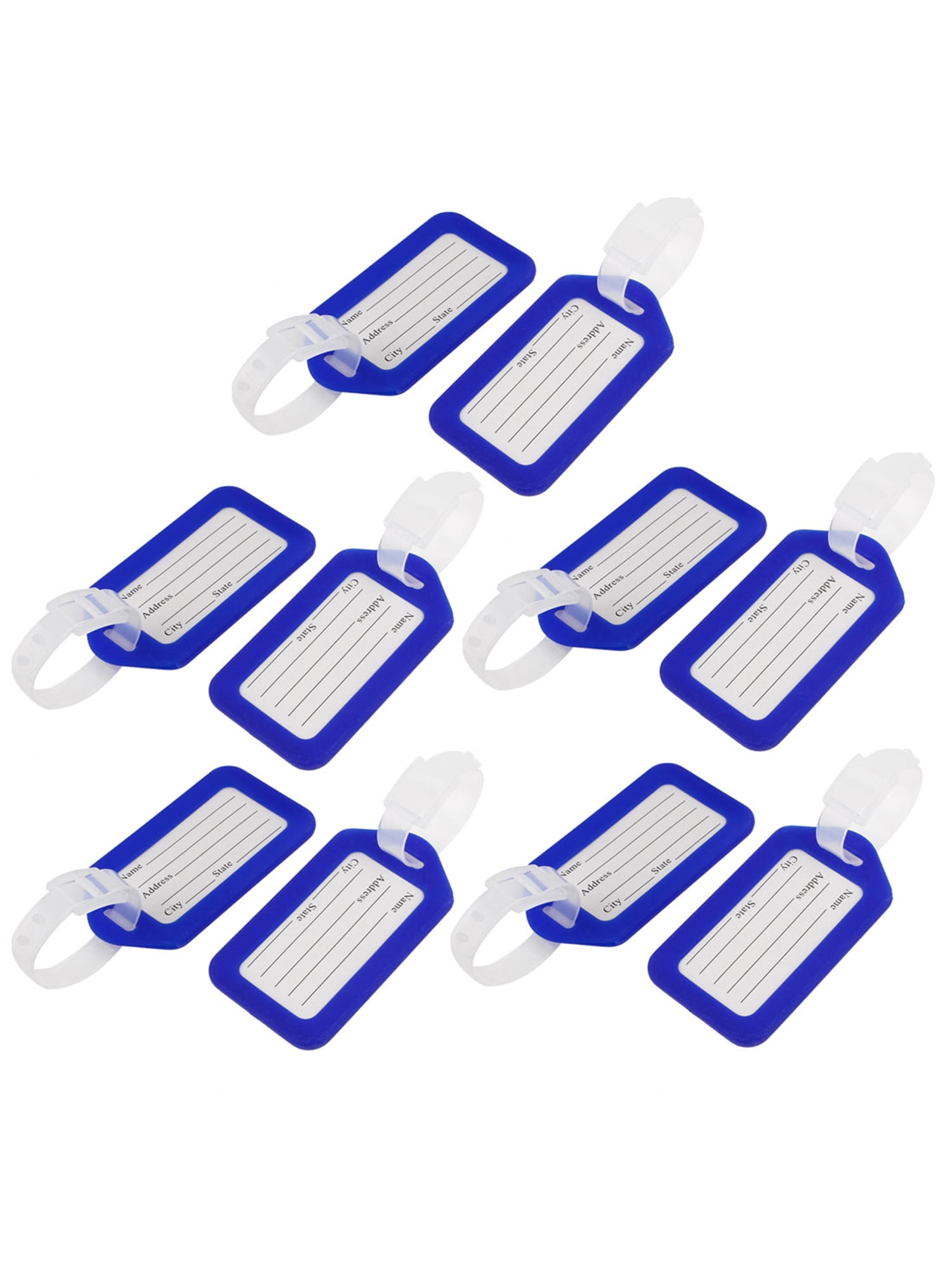 Unique Bargains Suitcase Rectangle Design Name Label Luggage Tag ...