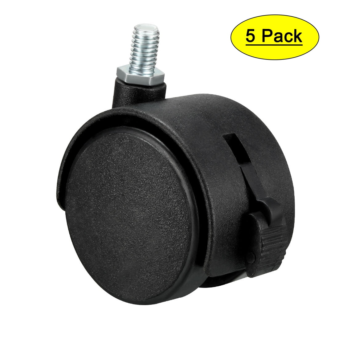 Unique Bargains Swivel Caster Wheels 2 inch Nylon M8 x 13mm Threaded ...