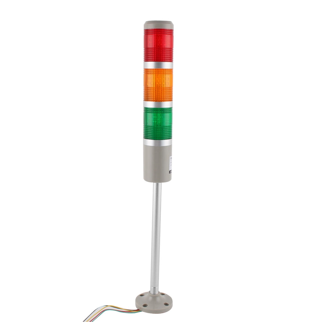 Unique Bargains TB50-3T-D DC 24V Red Green Yellow Signal Tower Lamp ...