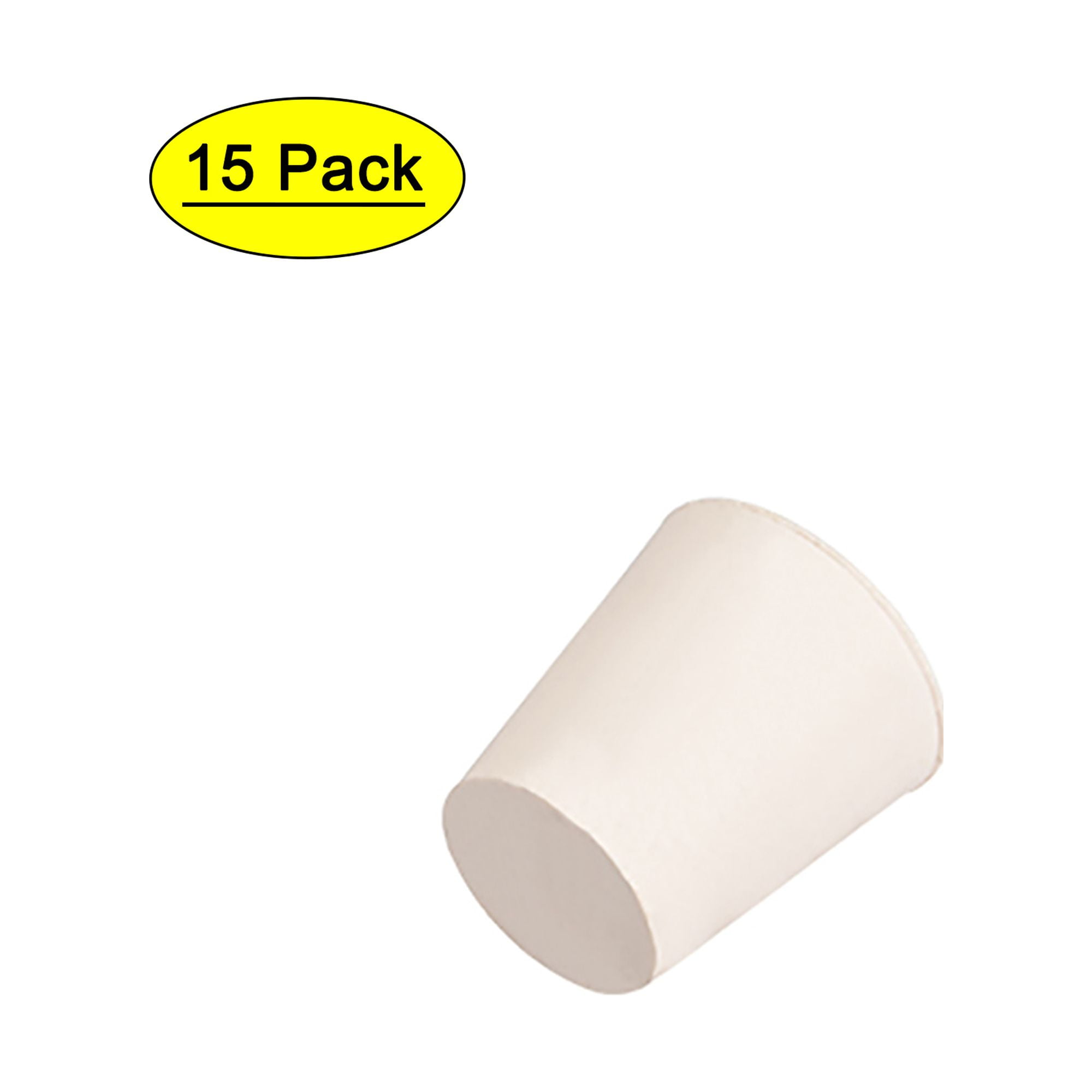 Unique Bargains Tapered Shaped Solid Rubber Stopper for Lab Tube ...