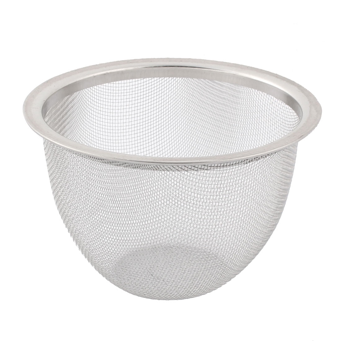 Unique Bargains Tea Leaf Spice Stainless Steel Round Wire Mesh Filter ...