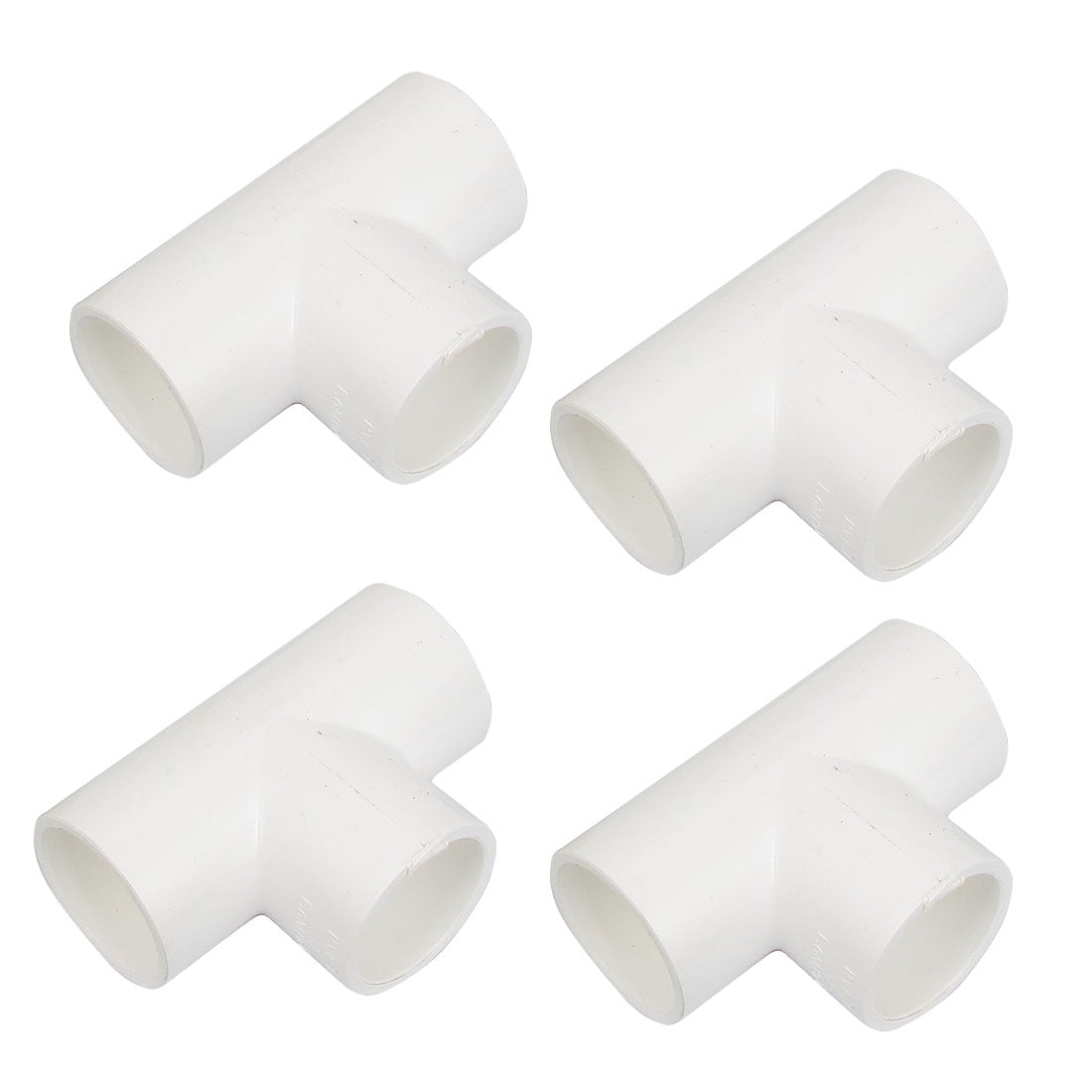 Unique Bargains Three Way PPR Pipe Fitting Tee Connector Adapter White ...