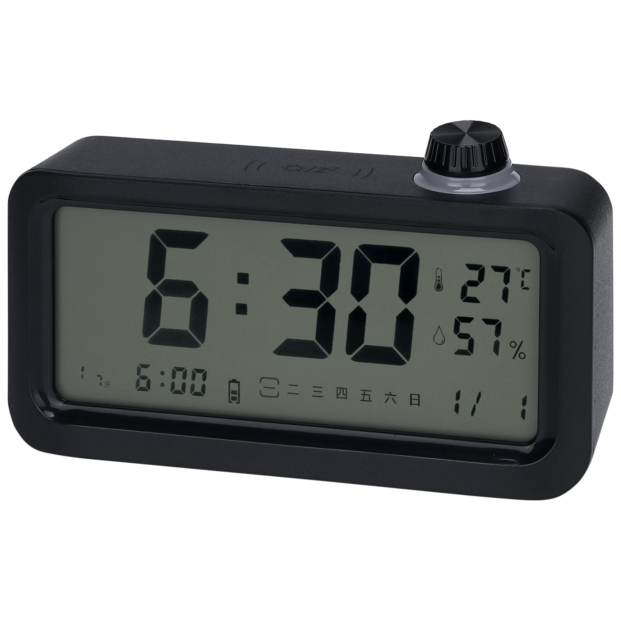 Unique Bargains Triple Digital Alarm Clock Snooze for Deep Sleepers ...