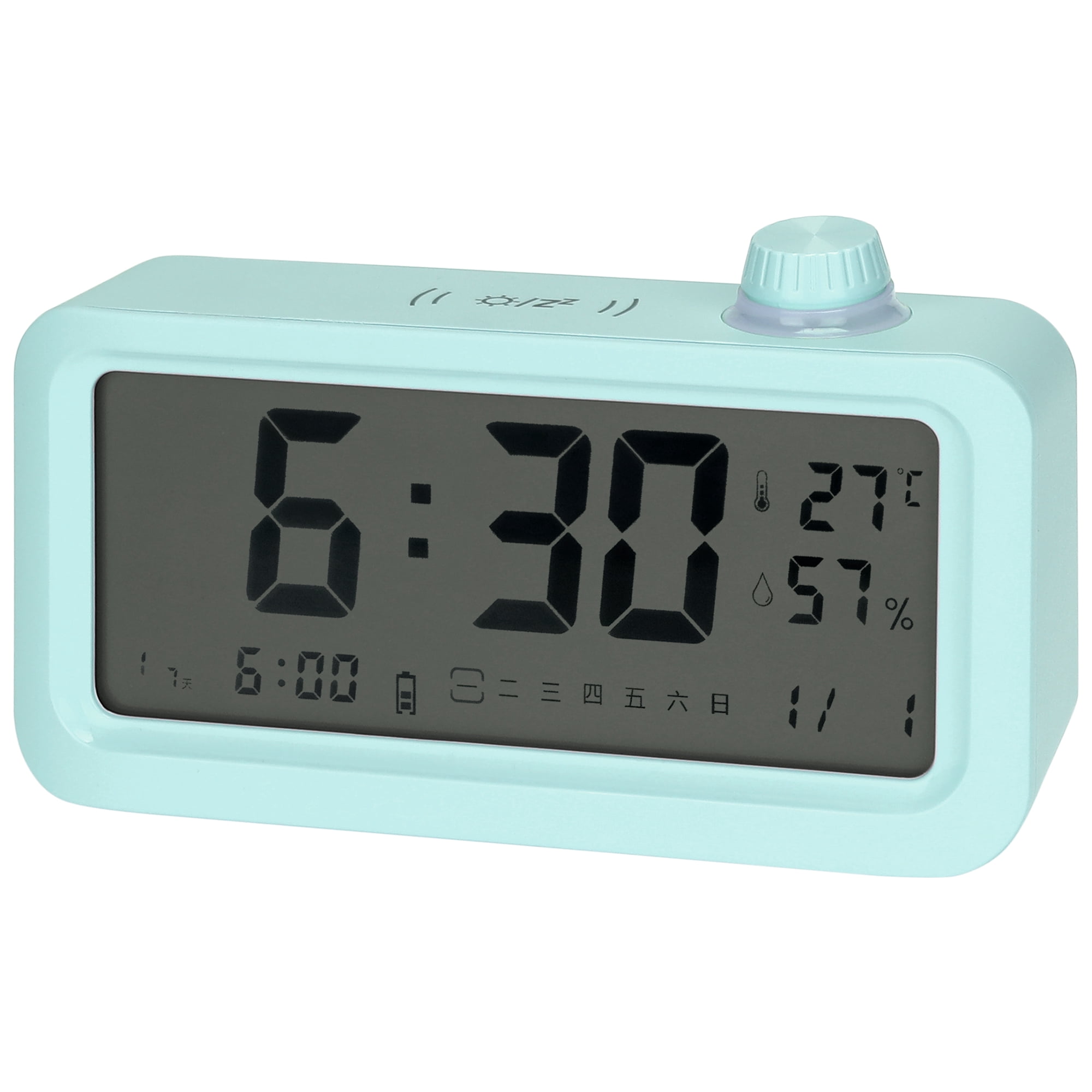 Unique Bargains Triple Digital Alarm Clock Snooze for Deep Sleepers ...