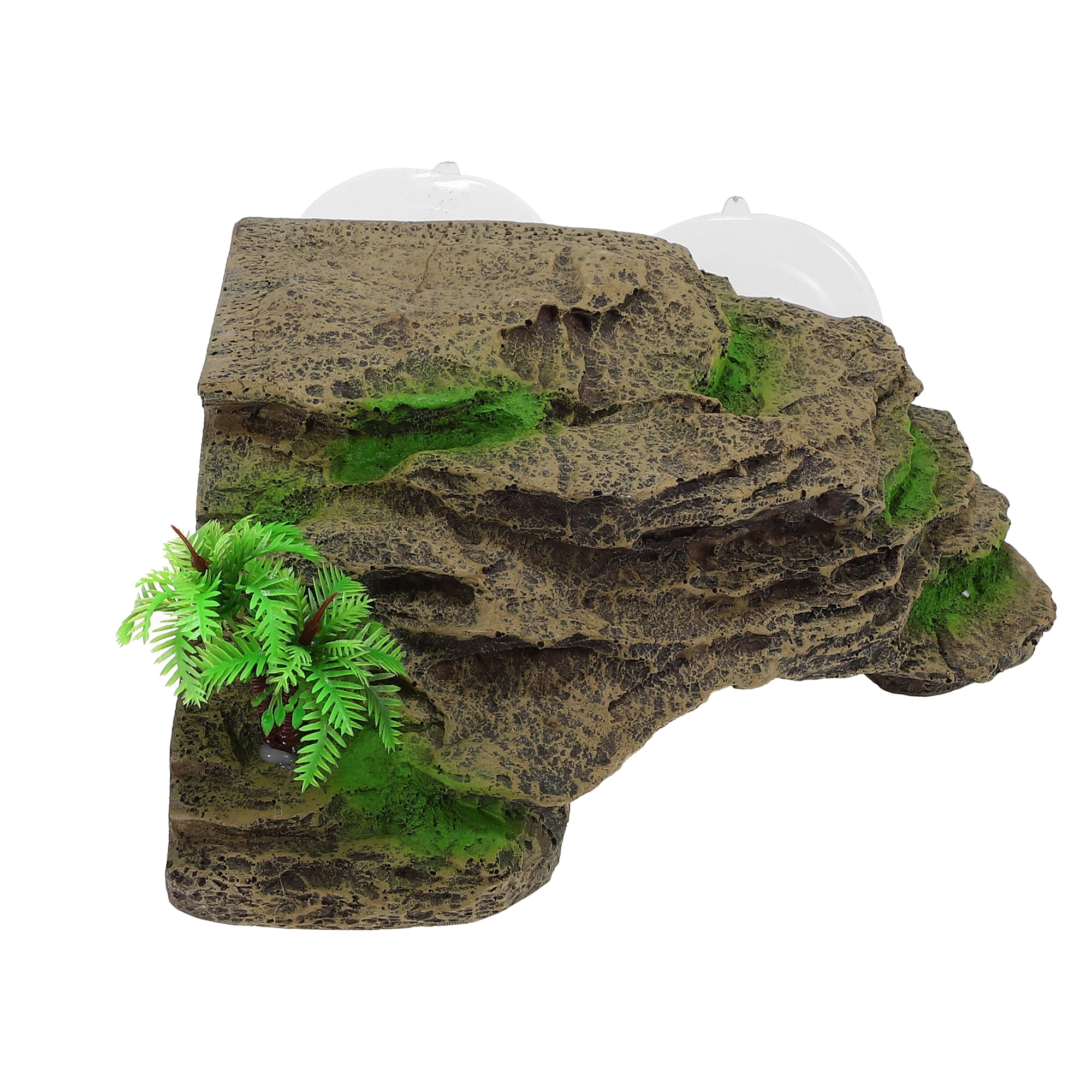 Unique Bargains Turtle Basking Platform Resin Tortoise Rock Aquarium ...