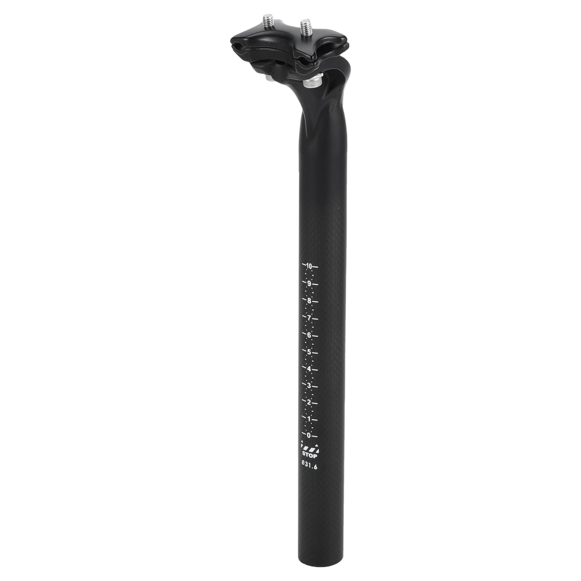 Unique Bargains Universal 31.6x300mm Carbon Fiber Pattern Matte Black ...