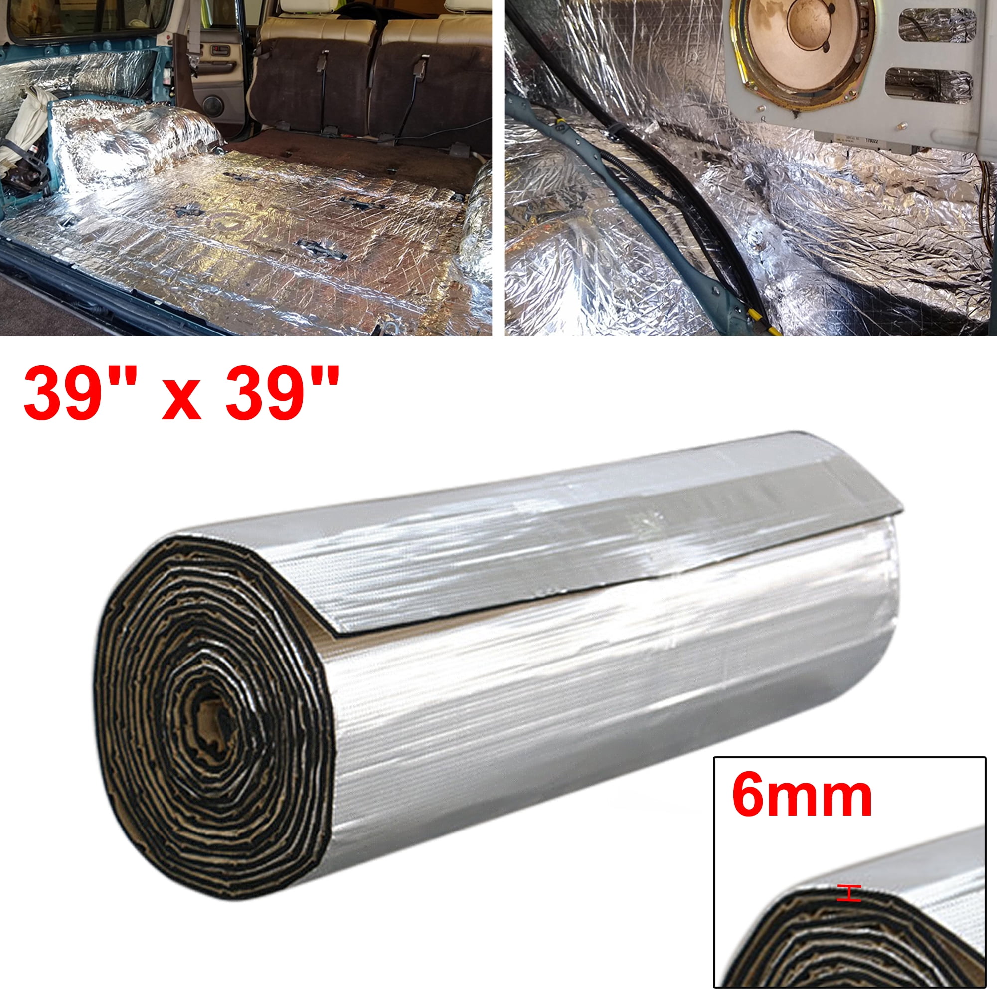 Bargains 6mm Car Door Firewall Insulation - Sound Deadener - Walmart.com