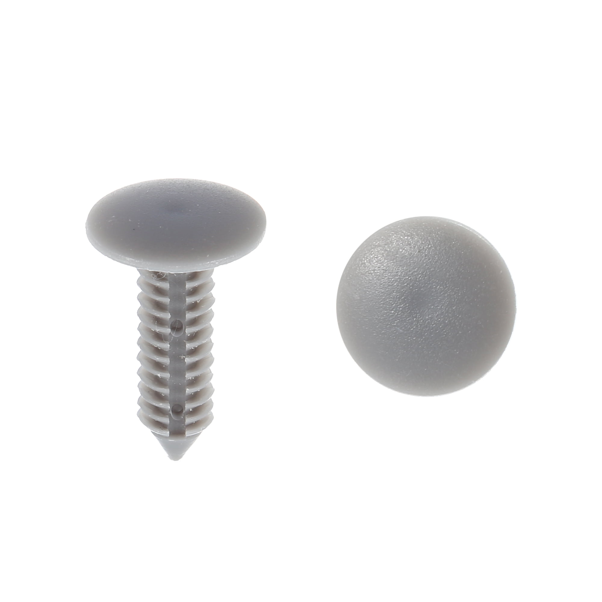 Unique Bargains Universal 7mm Gray Plastic Trim Rivets Buckle Fastener ...
