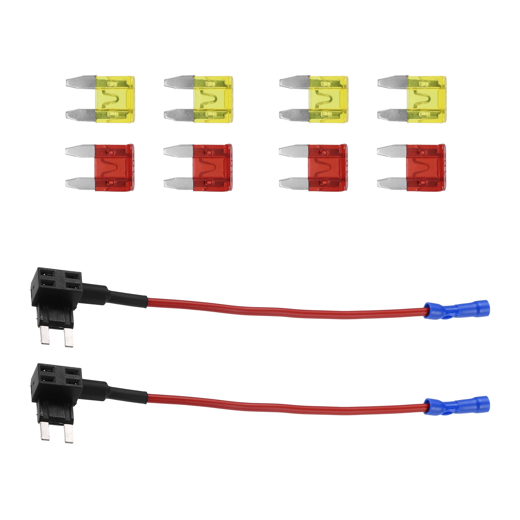Unique Bargains Universal Add a Circuit 12V Mini Fuse Tap with 4pcs 10A ...
