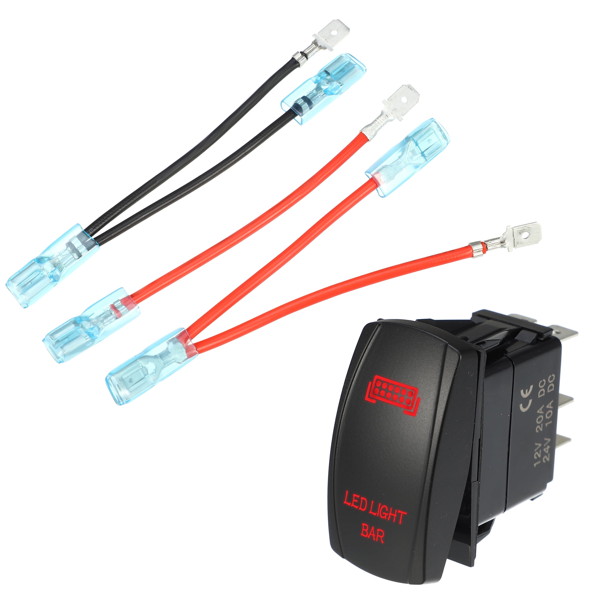 Unique Bargains Universal Car LED Light Bar 5 Pin Momentary Toggle ...